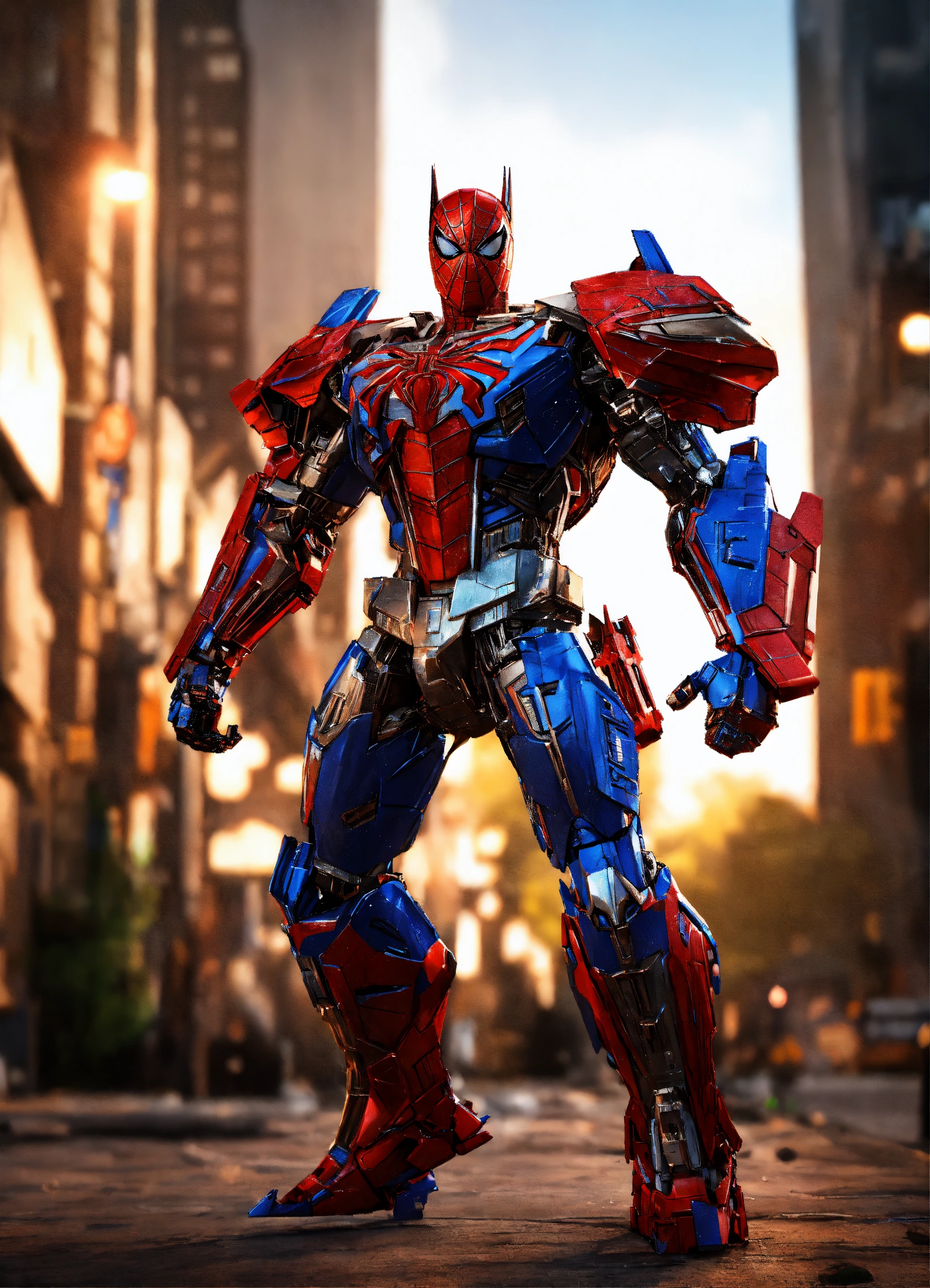 Lexica - Optimus prime but spiderman, UNREAL ENGINE RENDERING, 8K