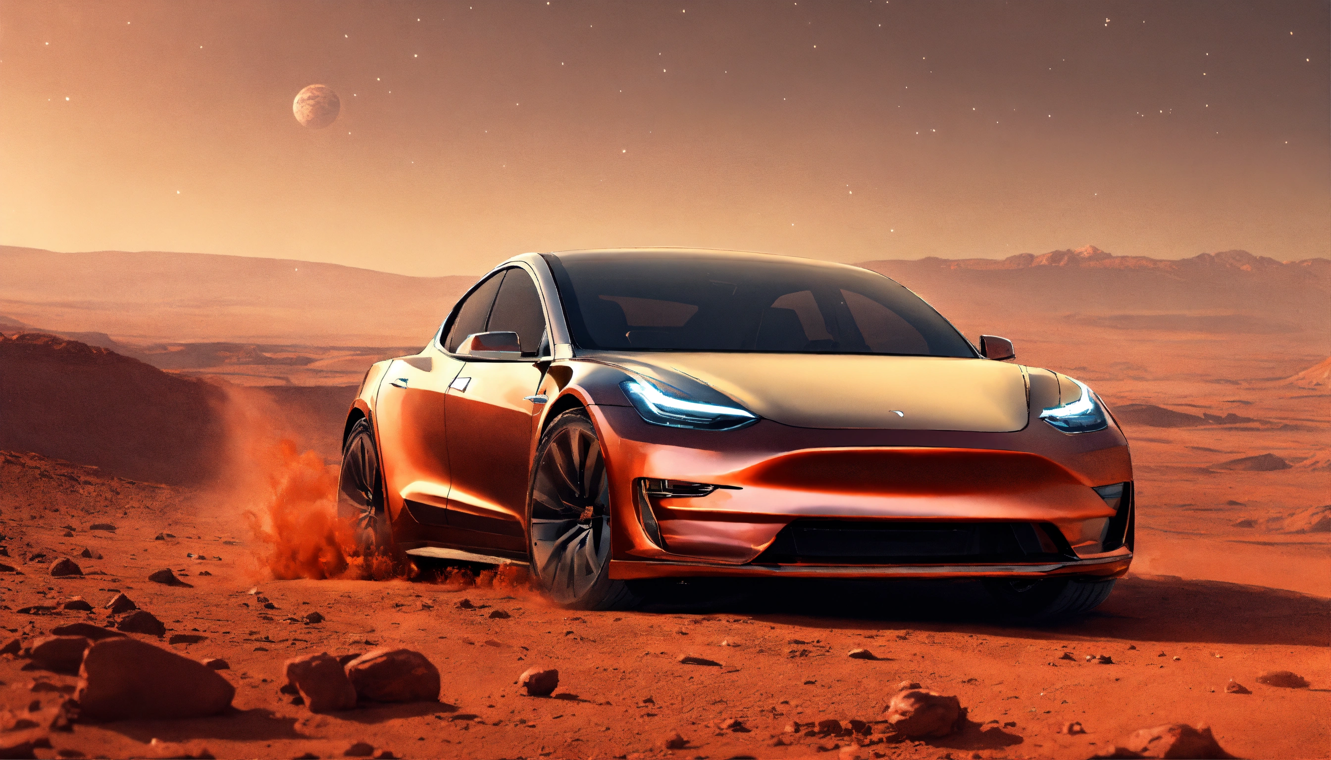 Lexica - Produce an image of Elon Musk on Mars planet. Ensure high ...