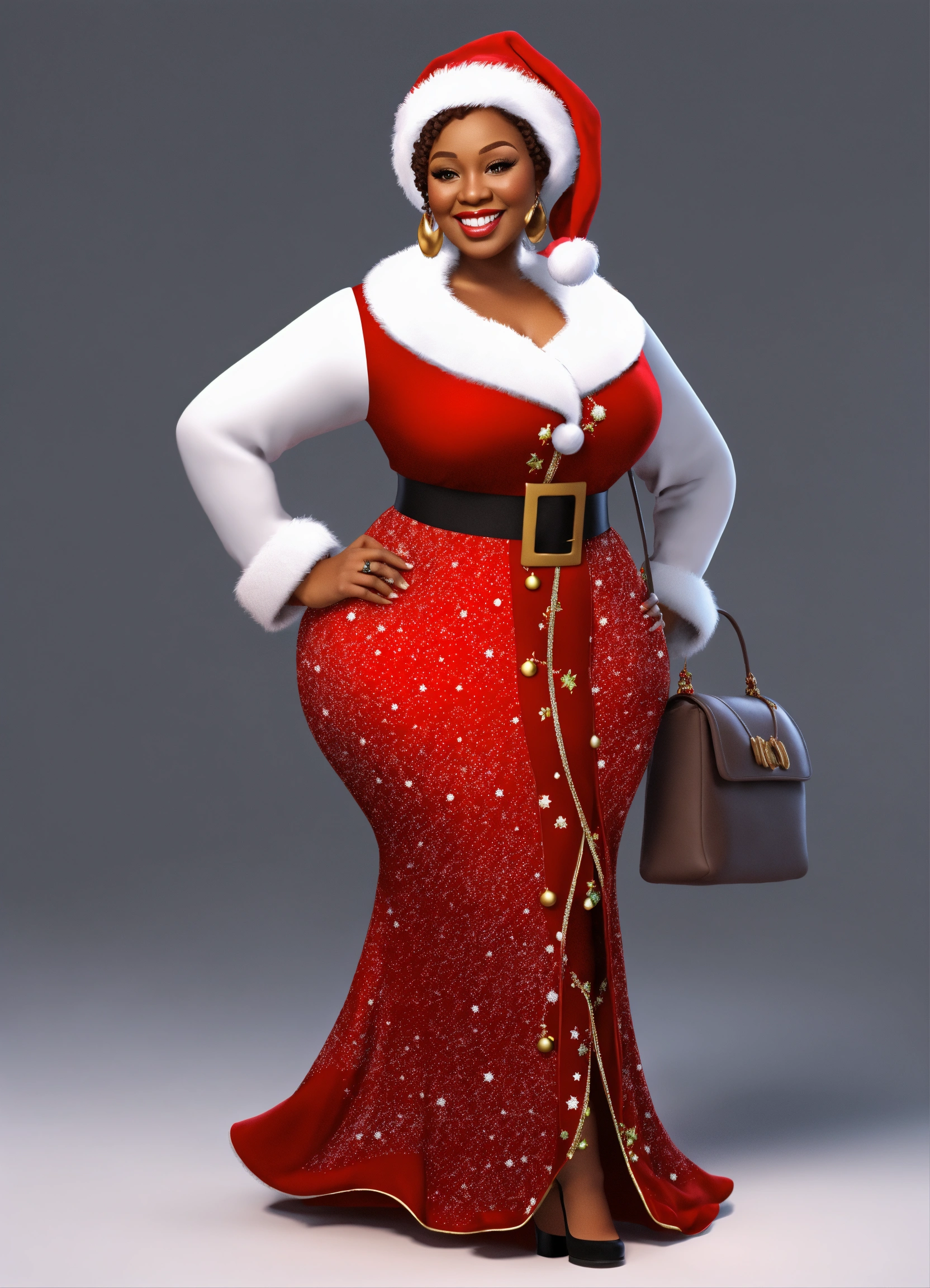 Lexica - Cartoon style, 3D cartoon, Full body, mrs clause, beautiful ...