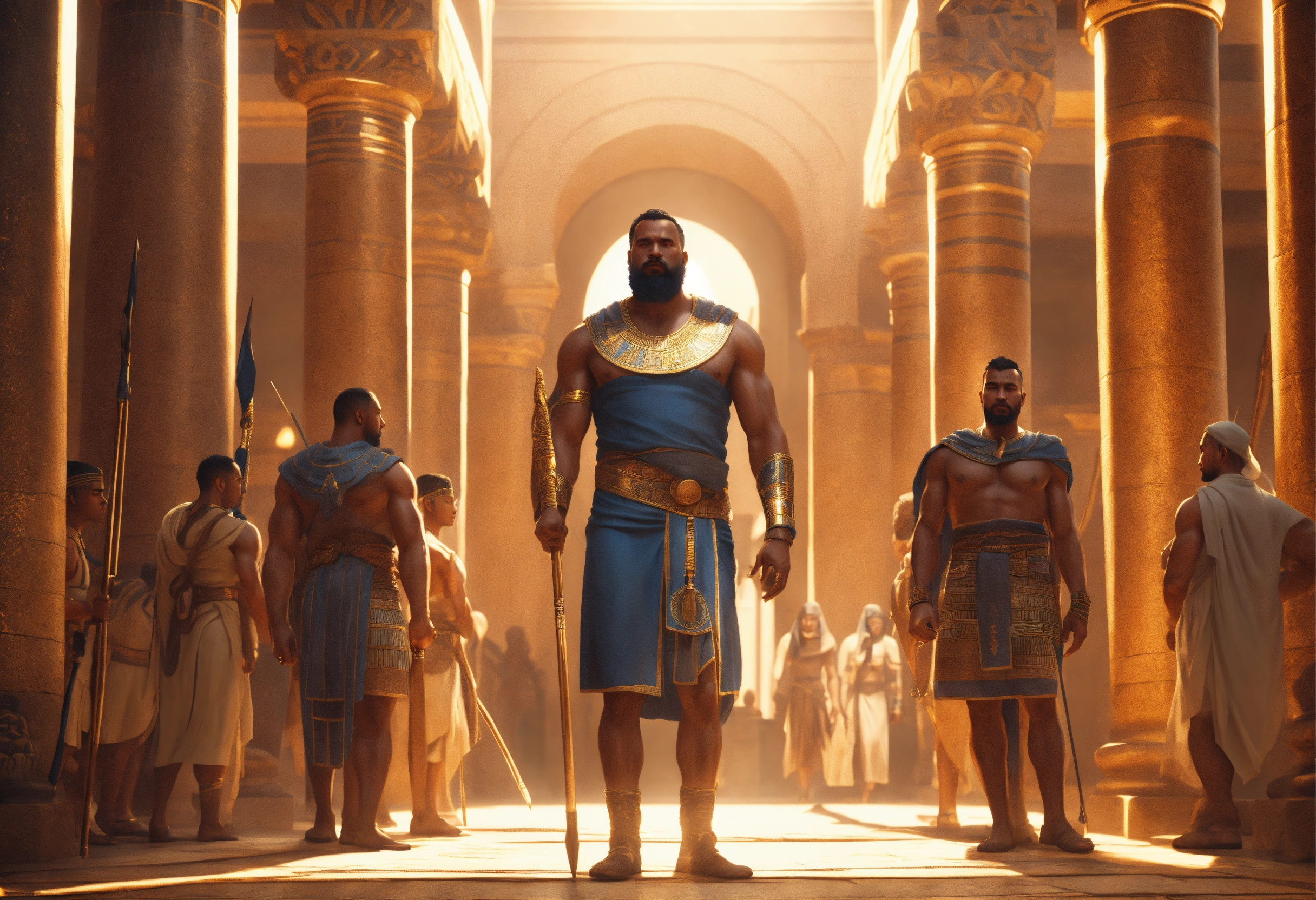 Lexica - Moses young strong man is arrested by pharaoh's guards, in ...