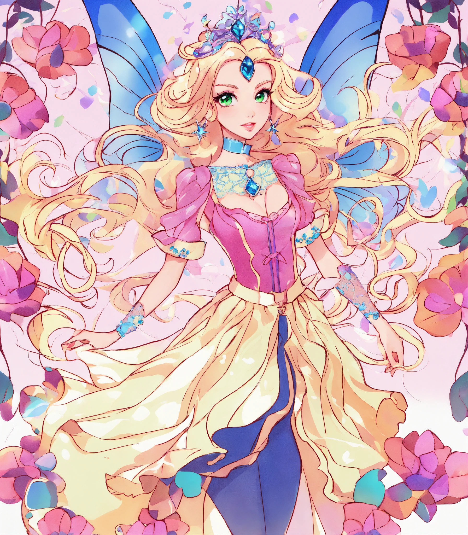 Lexica - Enchantix in Winx style enchantix art girl with long black ...