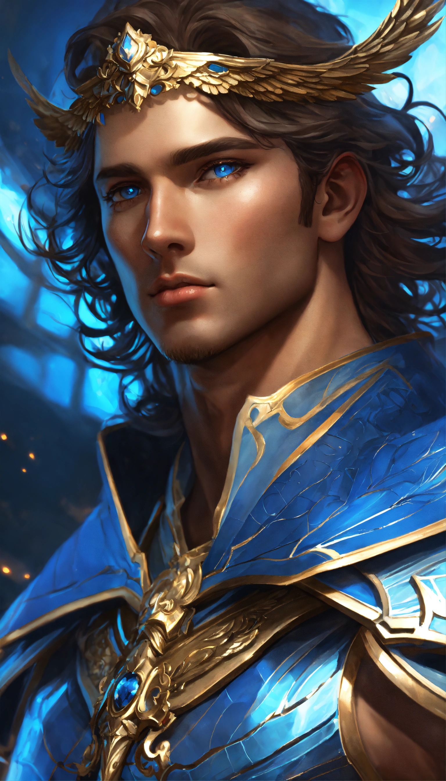 Lexica - Male angel, wings, intricate, headshot, very detailed, digital ...