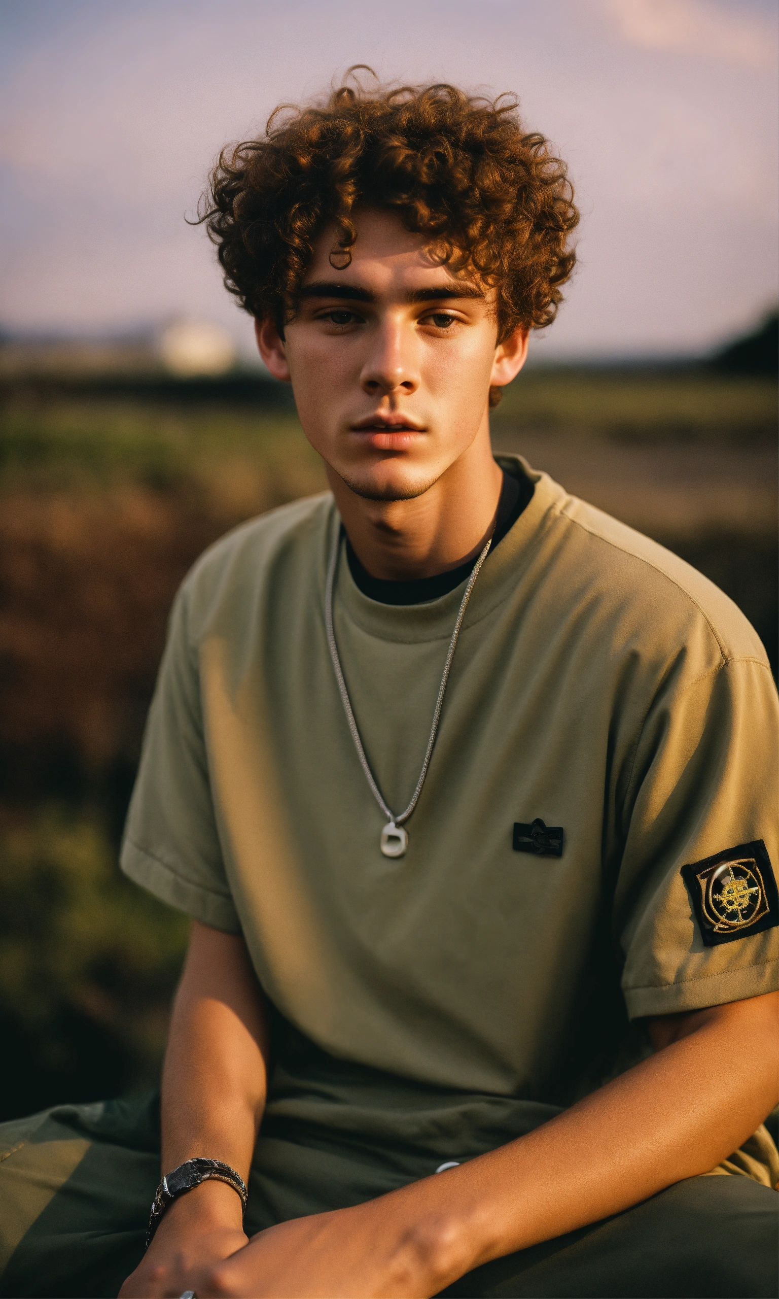 Lexica - 18 year old british chav, he has short curly hair, he is ...