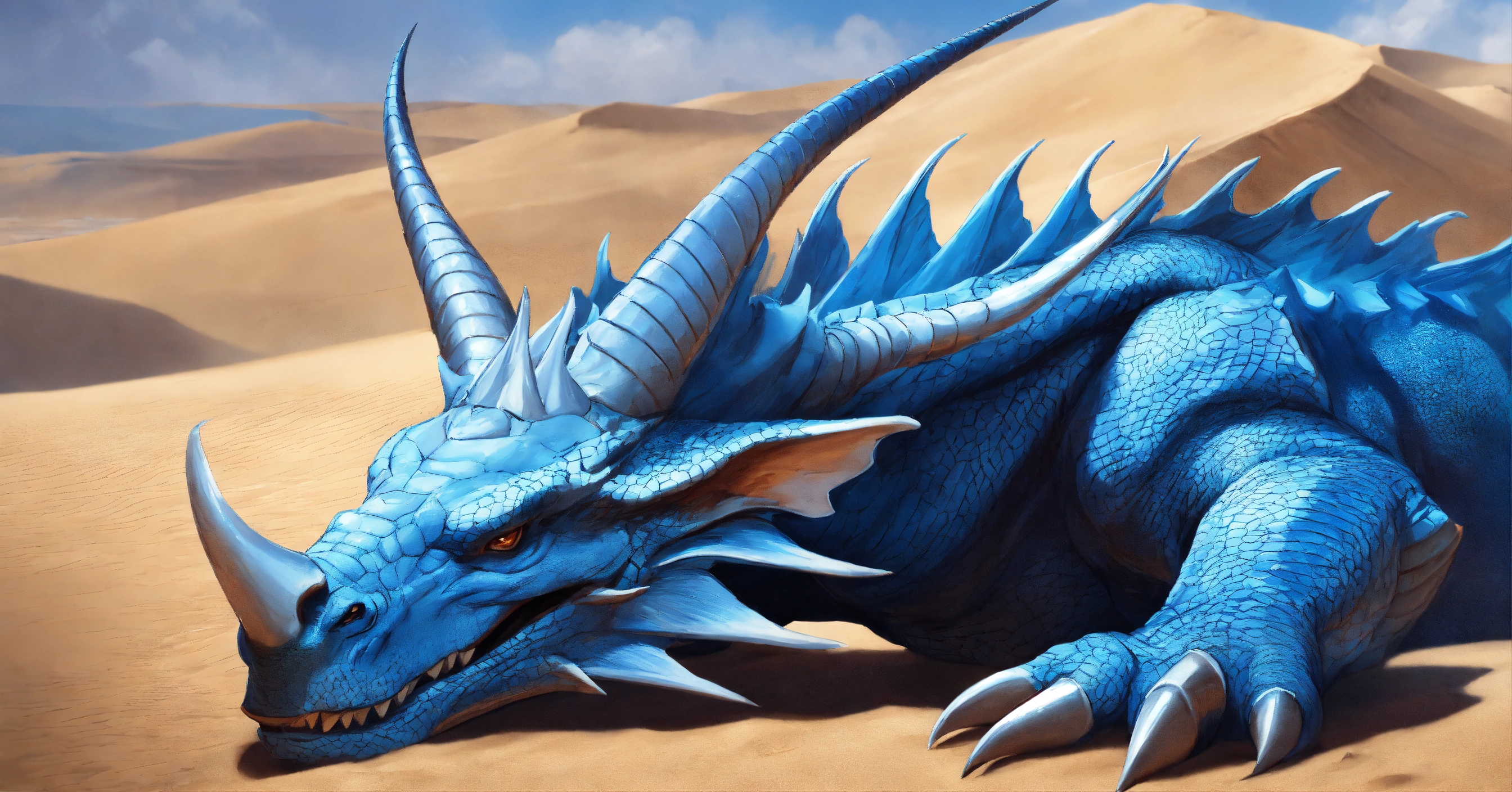 Lexica - Fine art, delicate detail, noble, Dungeons and Dragons Blue ...