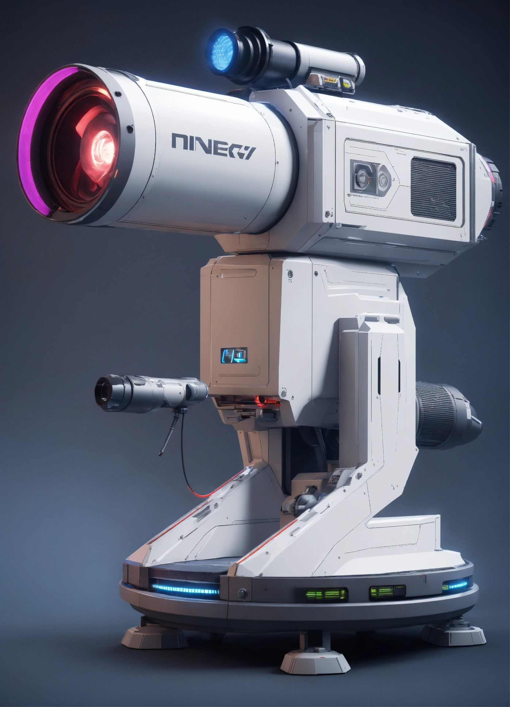 Lexica - Long white sound cannon, rifle, energy weapon, realistic ...