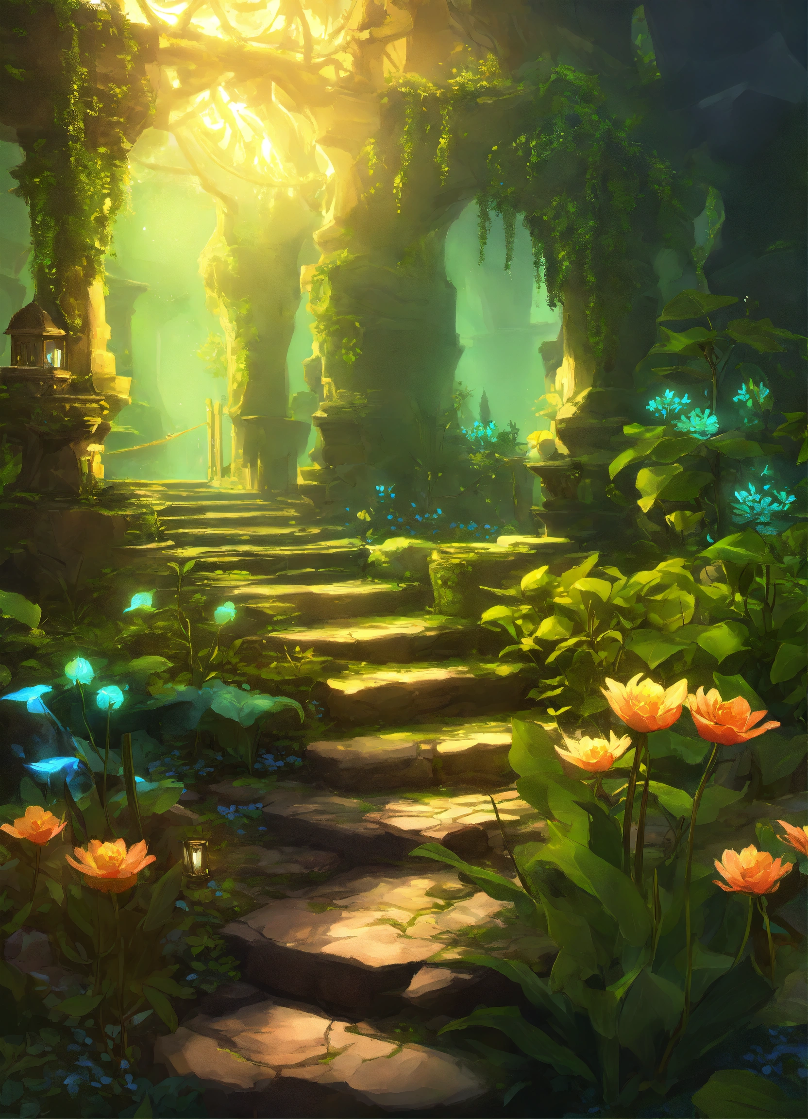 Lexica - Bio luminous plants fantasy medieval mmorpg