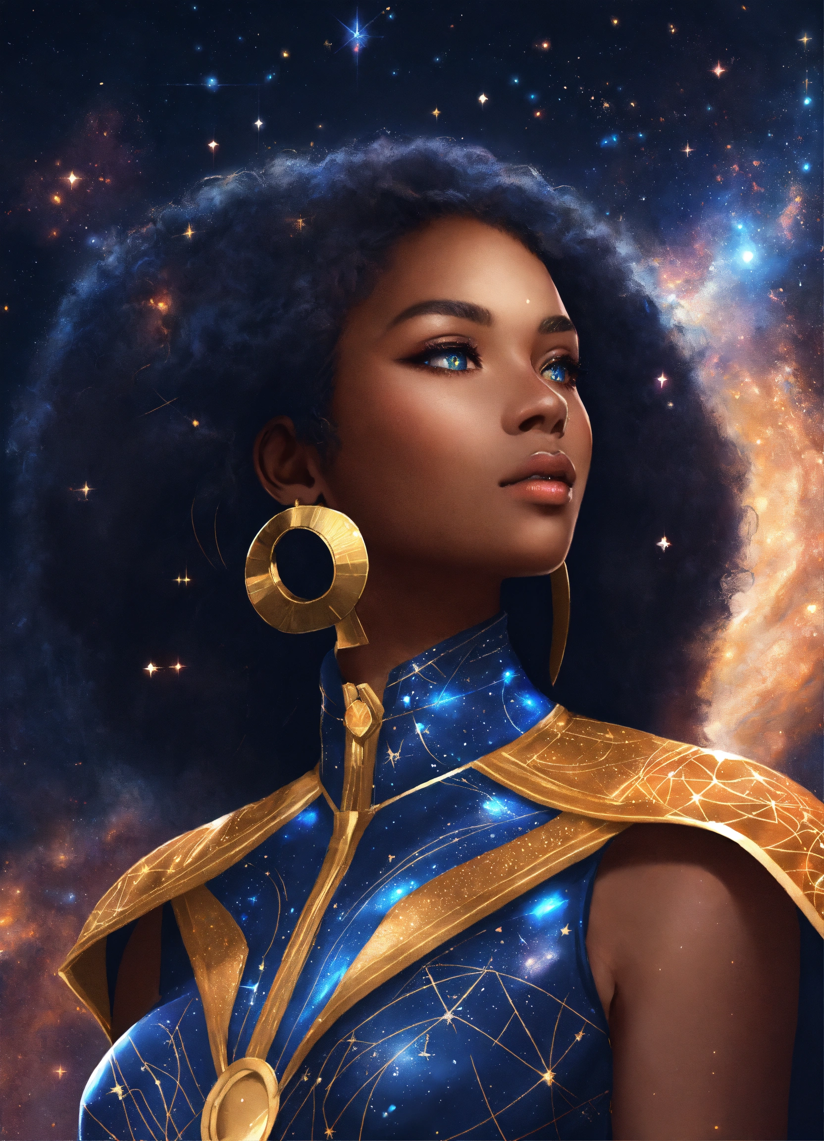 Lexica - Realistic style illustration, cinematic, African American ...