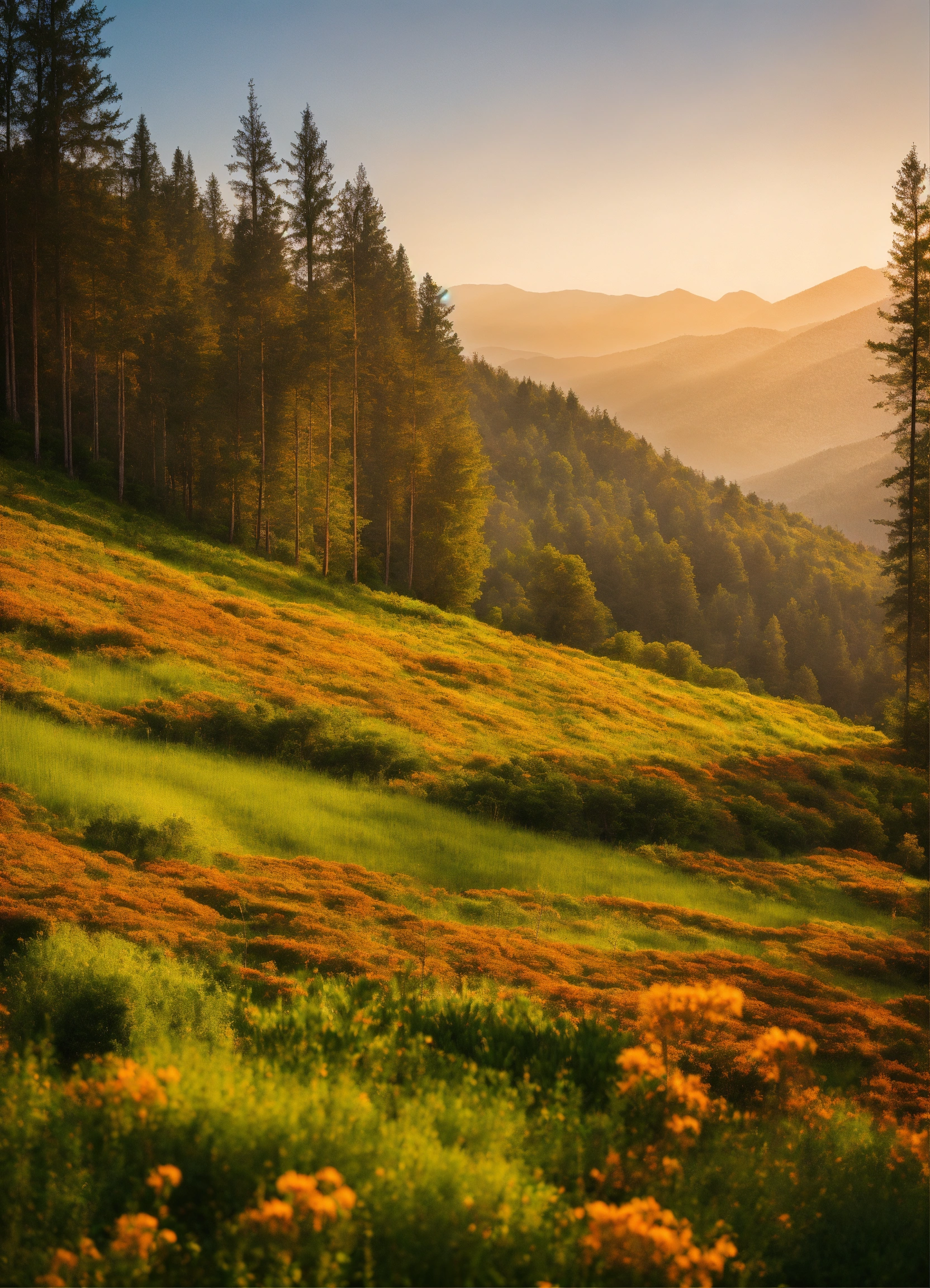 Lexica - A plot of horizontal land with stunning natural scenery in the ...