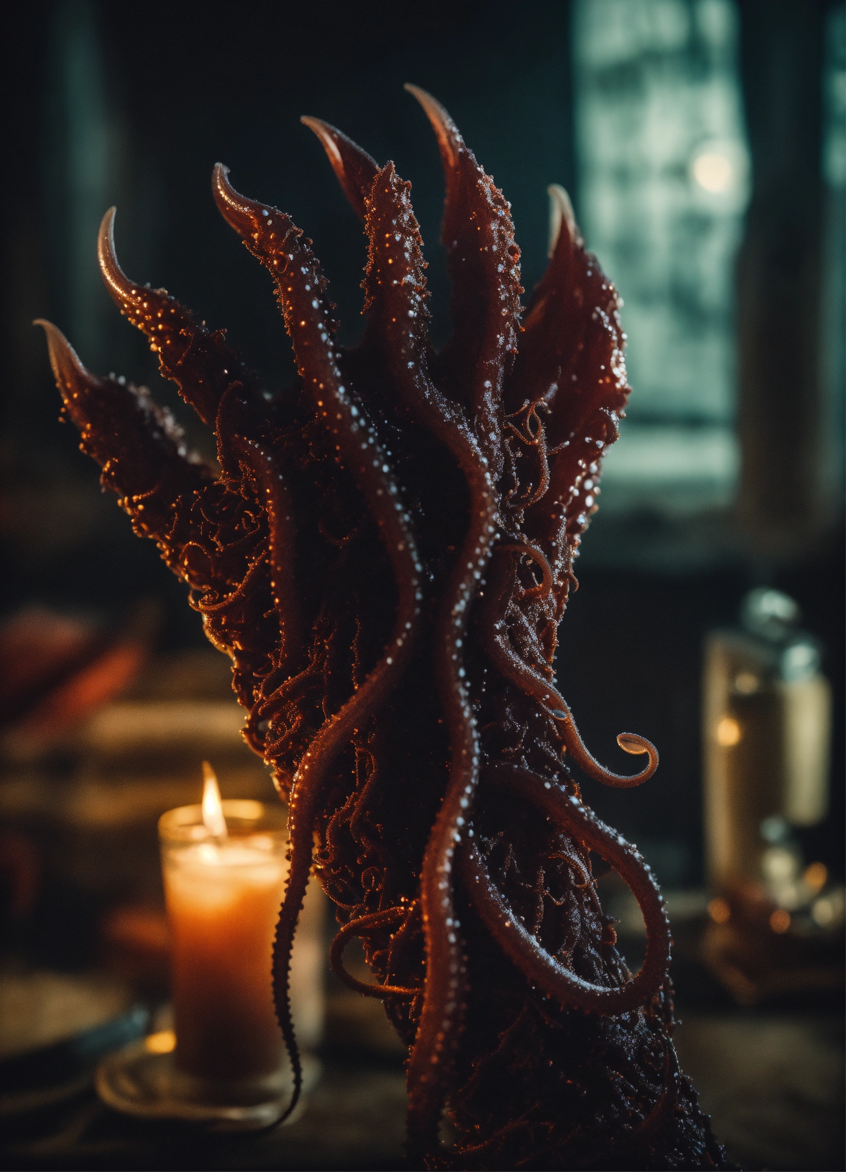Lexica - A clawed hand stretching out with ominous tentacles wrapping ...