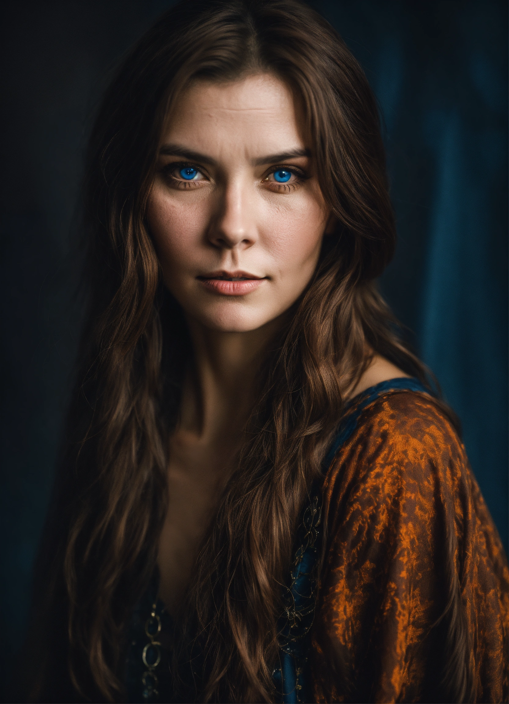 Lexica - A dynamic portrait of a 40 years old wild female witch with ...