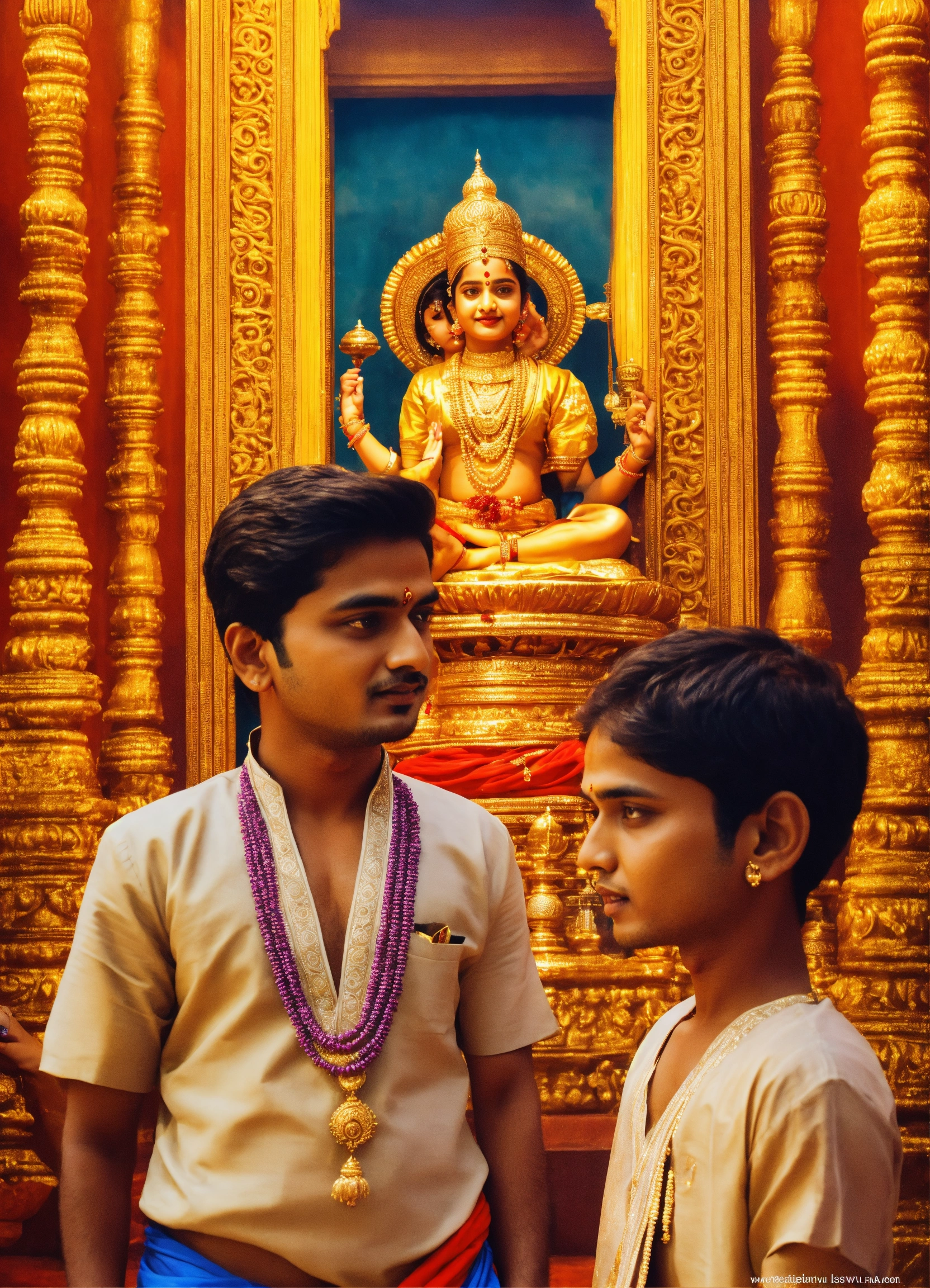 Lexica - One guruvu with two sishya good looking they are saying good words