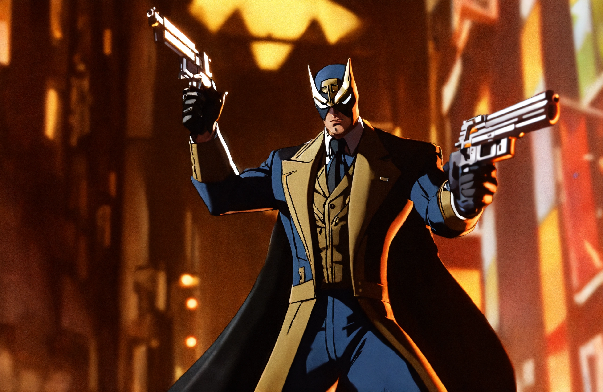 Lexica - Marvel diamondback animated holding two pistols forward black ...