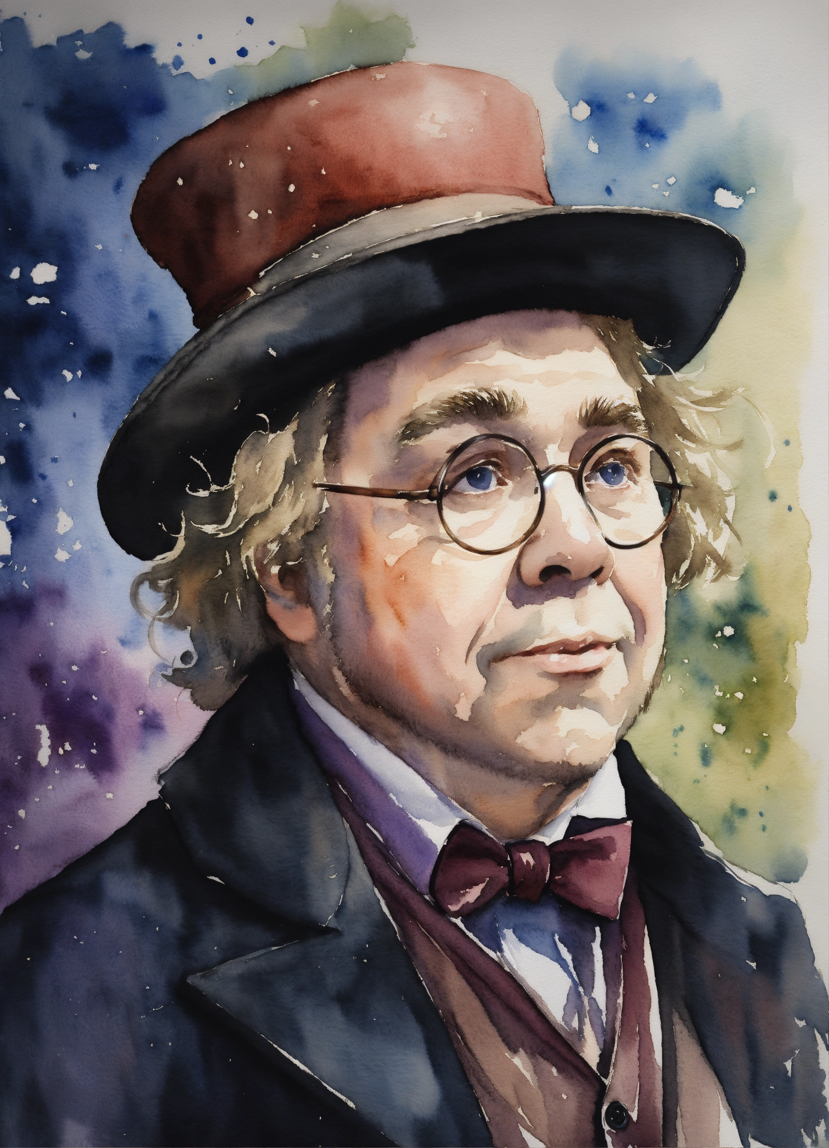 Lexica - Filius Flitwick, watercolor