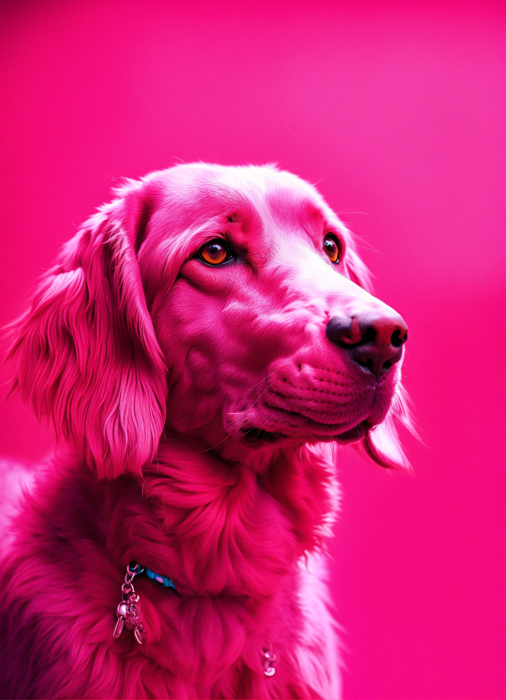 Lexica - A pink dog