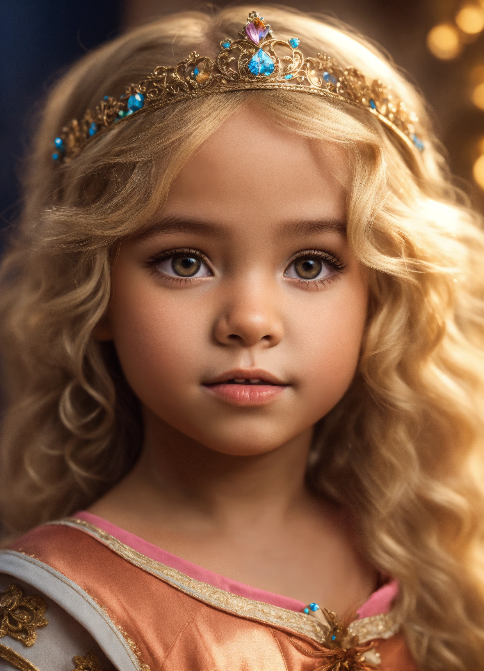 Lexica - Mixed-race child princess blonde hair 4k fantasy