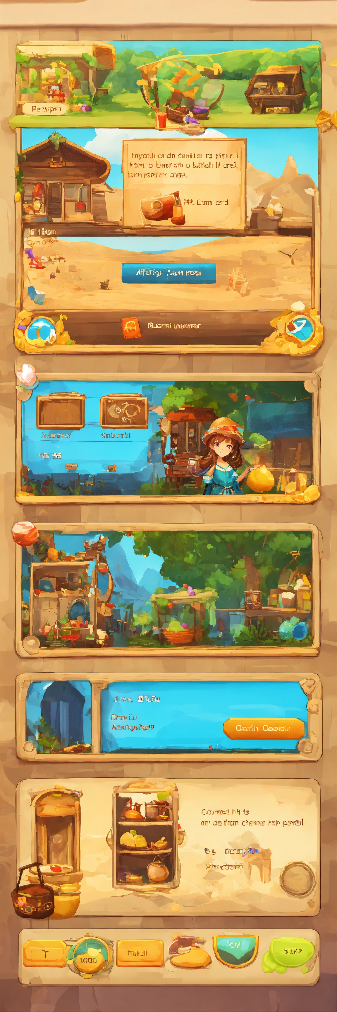 Lexica - Dress-up game user interface