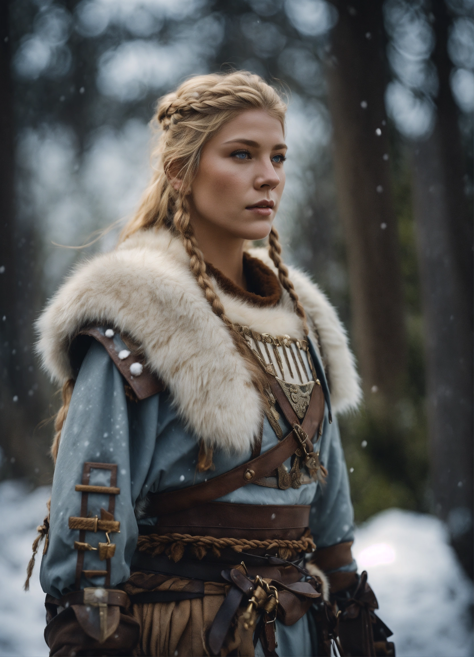 Lexica - Germanic warrior female with a Scandinavian nose. She has a ...