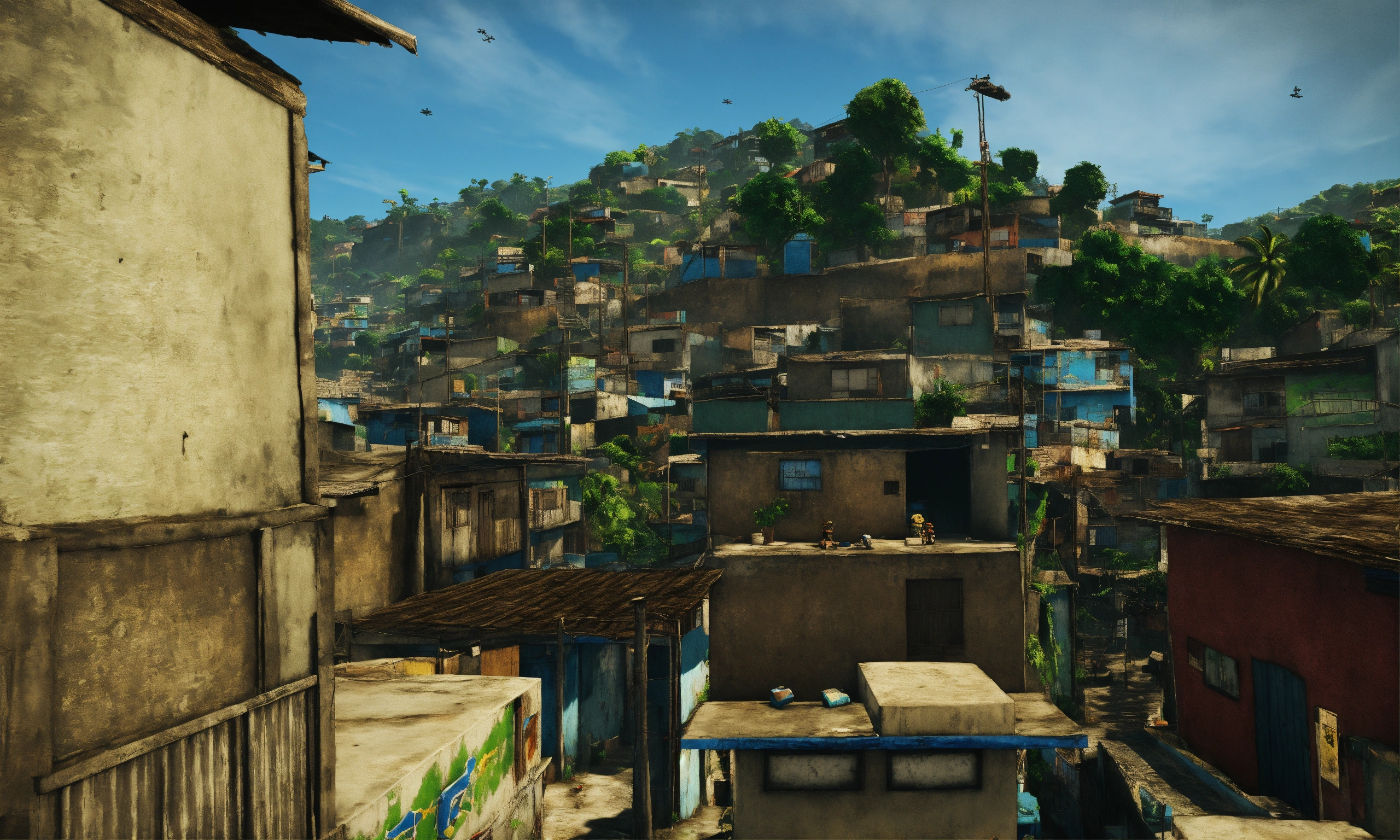 Lexica - Favela call of duty, blue sky