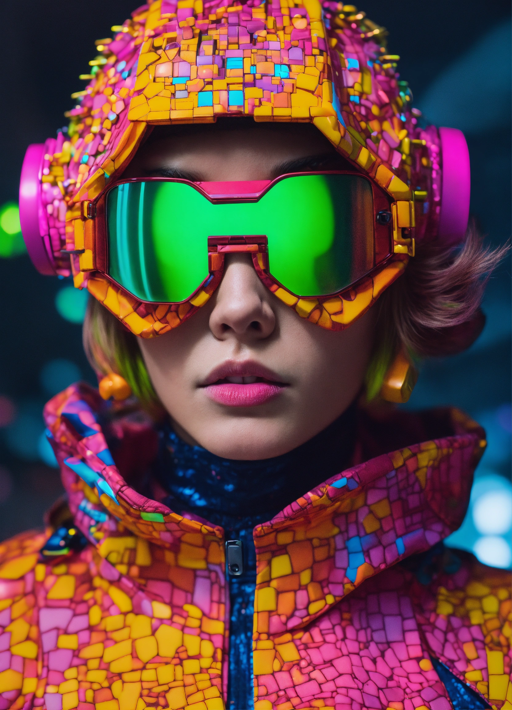 Lexica - Fashion Shoot of cyber punk Techno Toad made out of a 3D ...