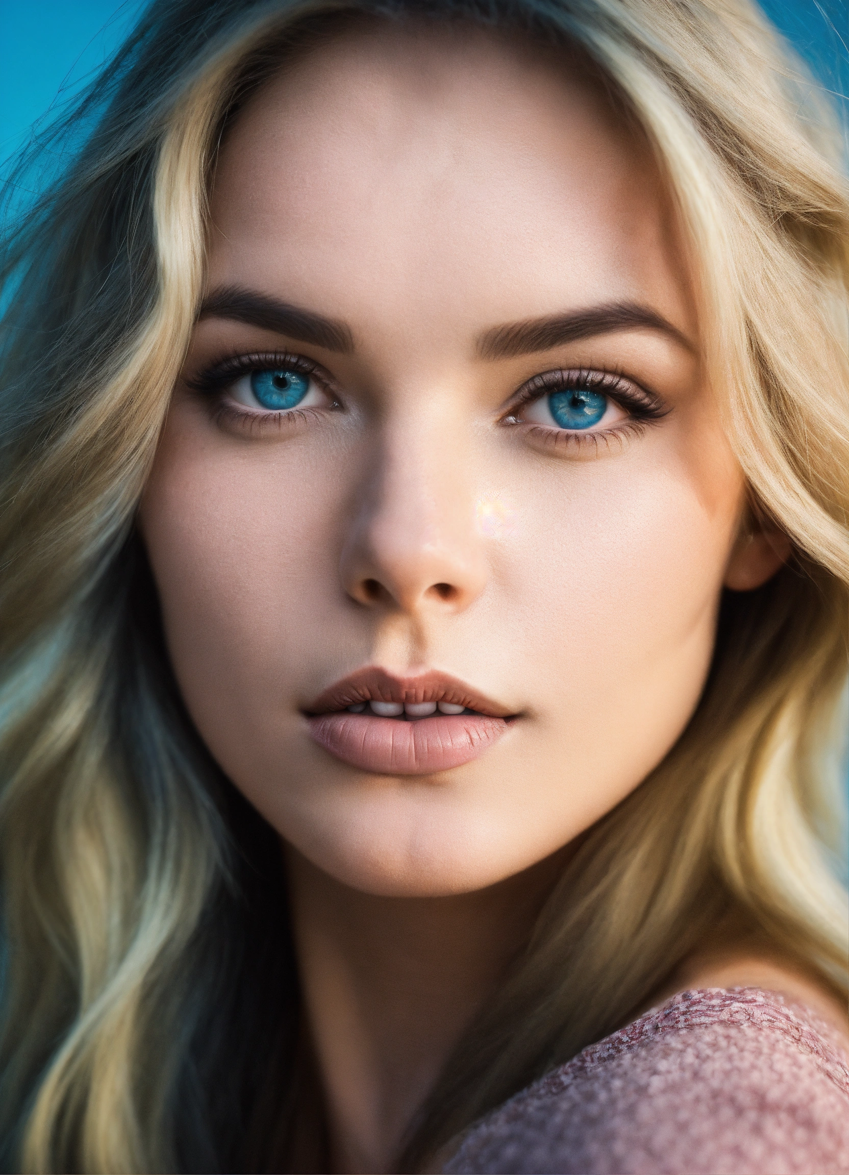 Lexica - A real photo of a 27 year woman, with perfect lips and big ...