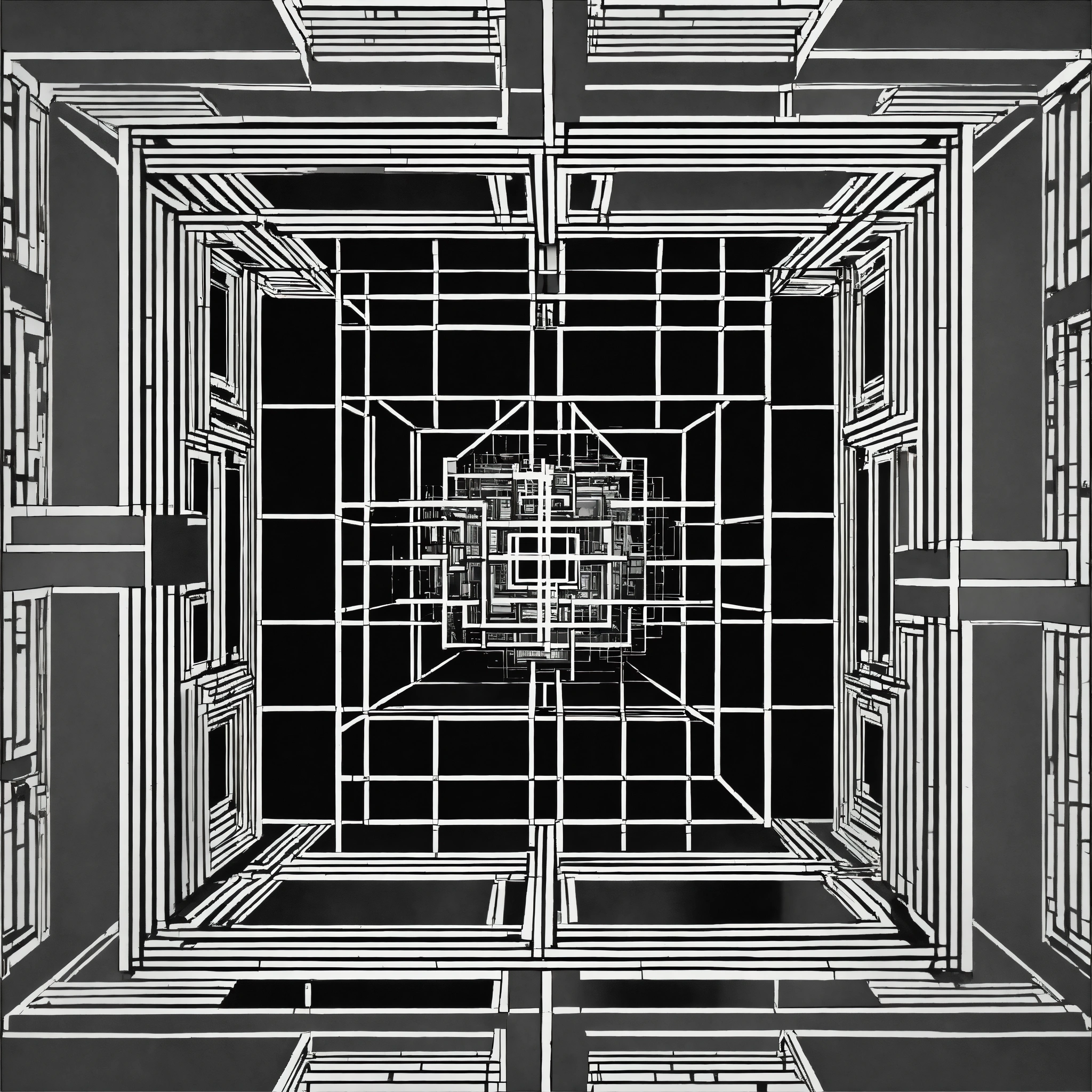 Lexica - Taoist tesseract body fractal three point perspective ...