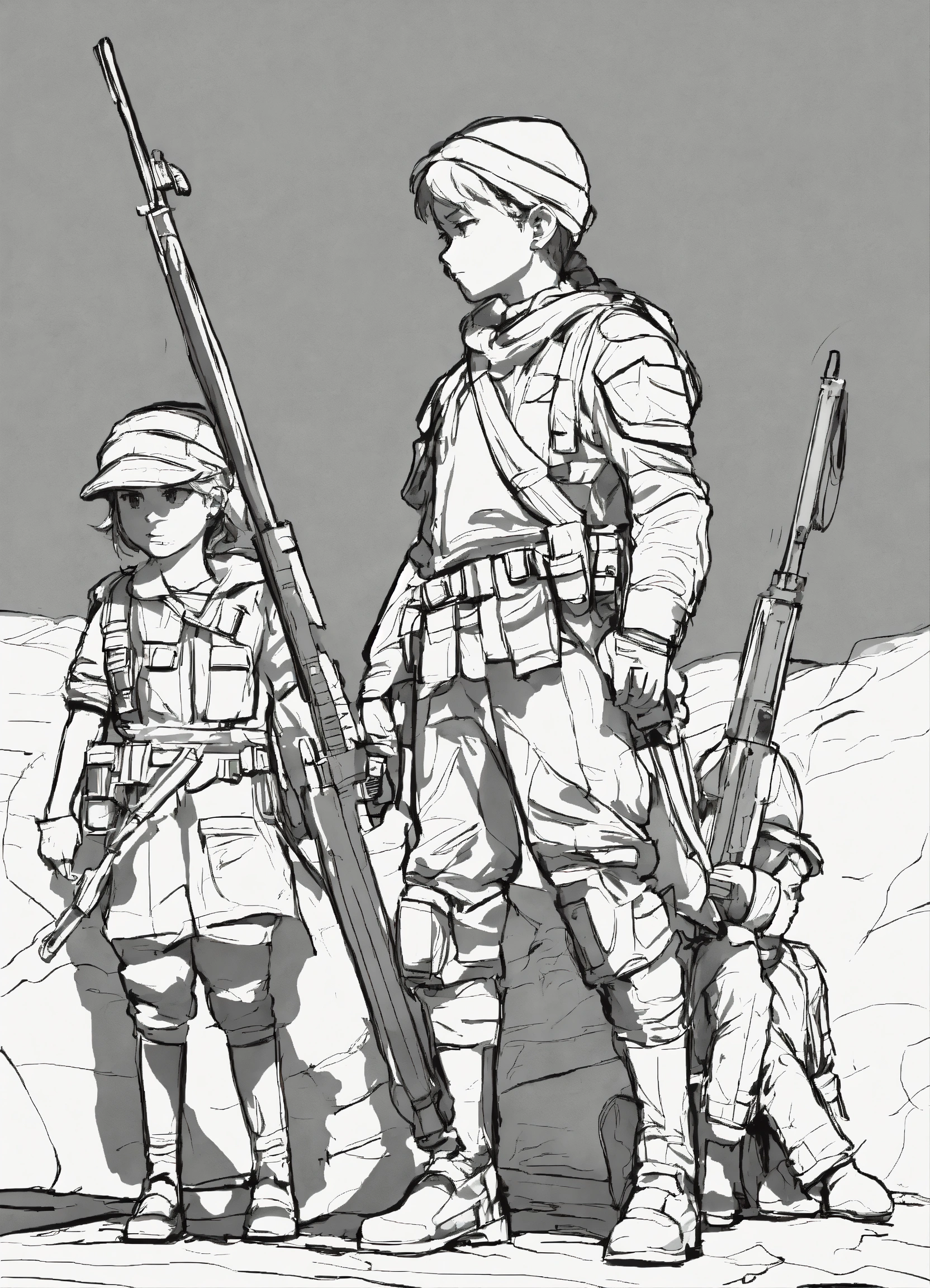 Lexica - A simple line drawing. Rough drawing. Black and white ...