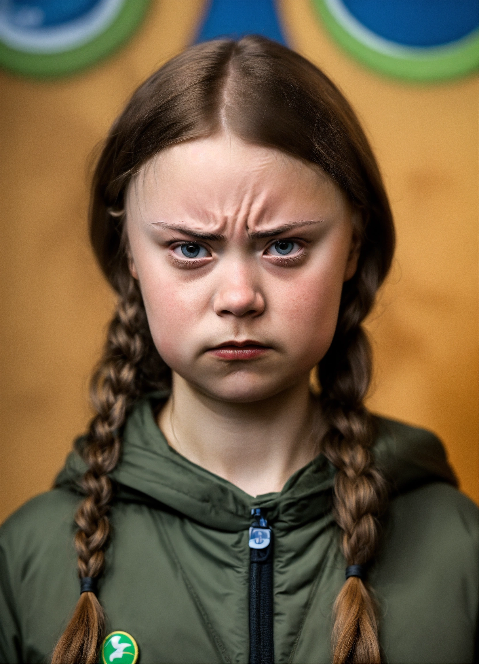 Lexica - GRETA THUNBERG MAD, ANGRY, FROWNING