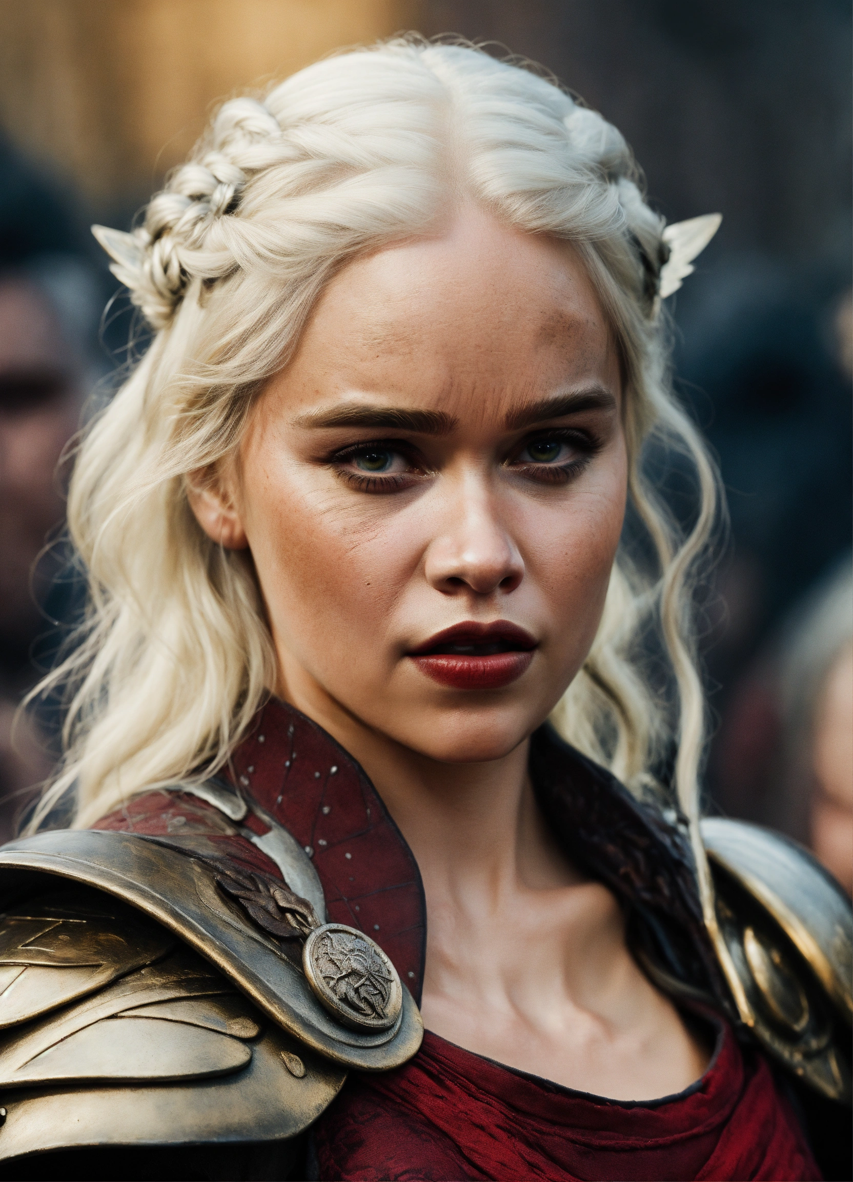 Lexica - Photo quality portrait of emilia clarke Norse Valkyrie with ...