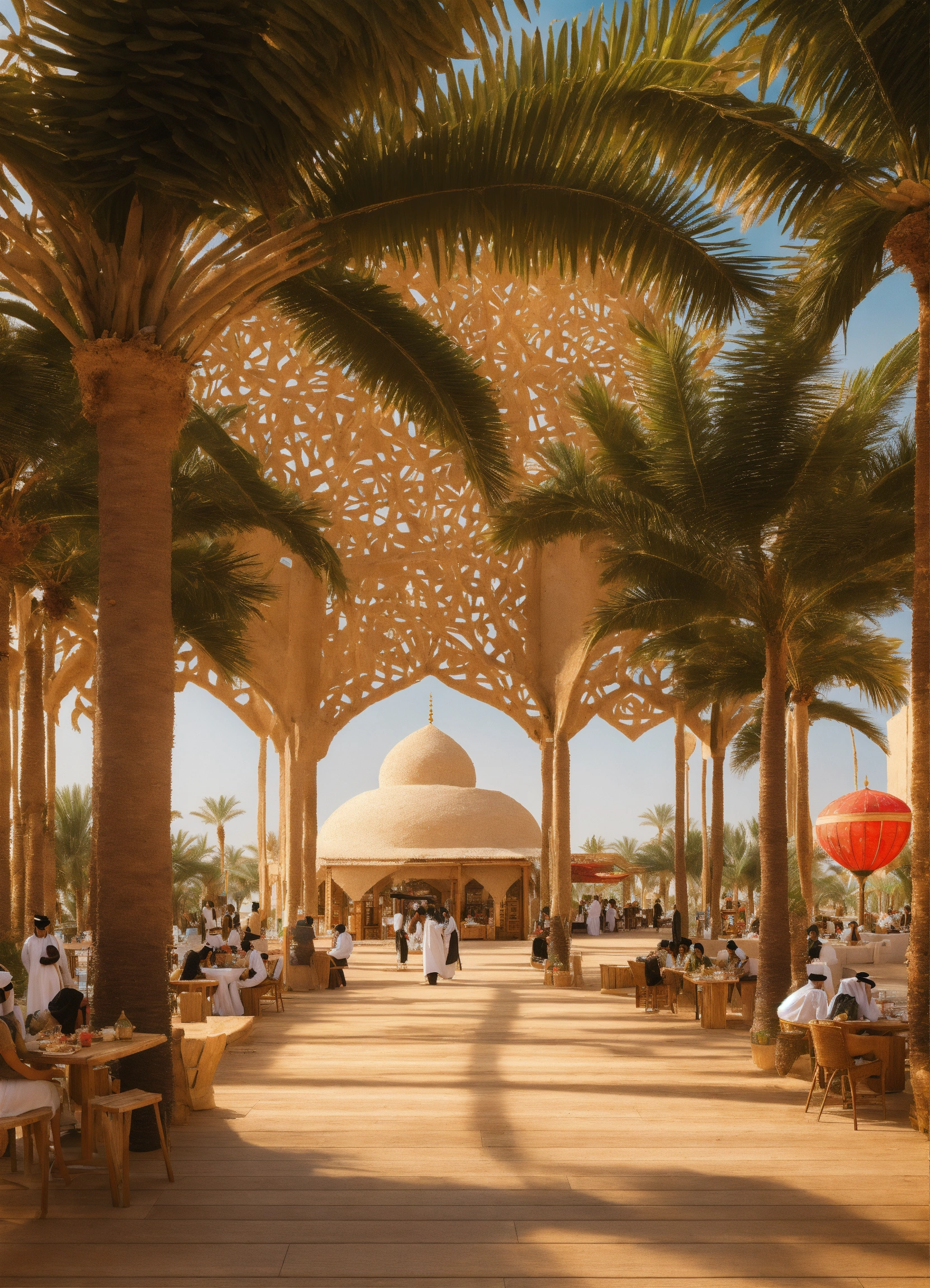 Lexica - Visualize a vibrant scene at the 'Taste of Bahrain' Food ...