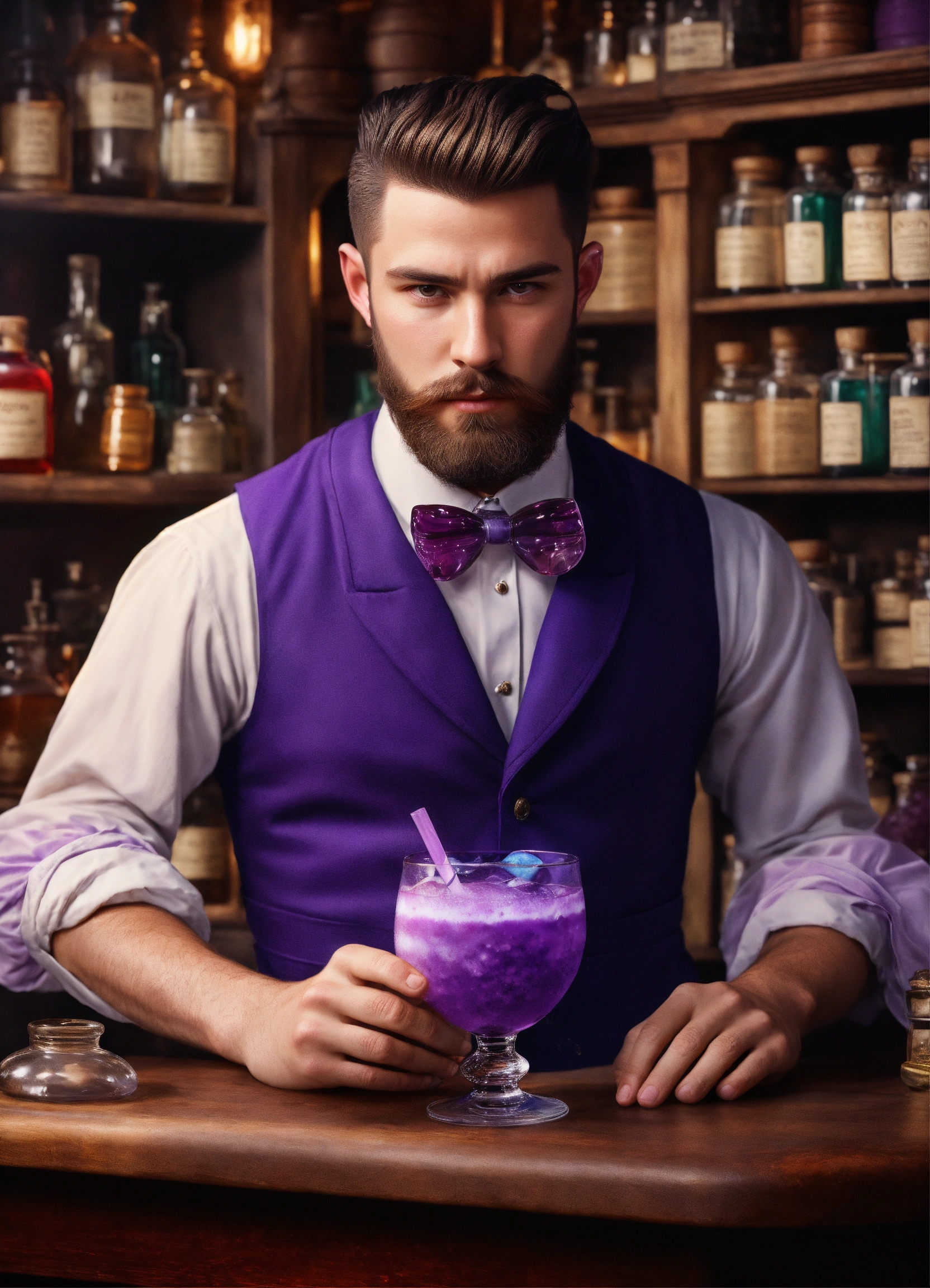 Lexica - Photorealistic picture of a young handsome wizard with short ...