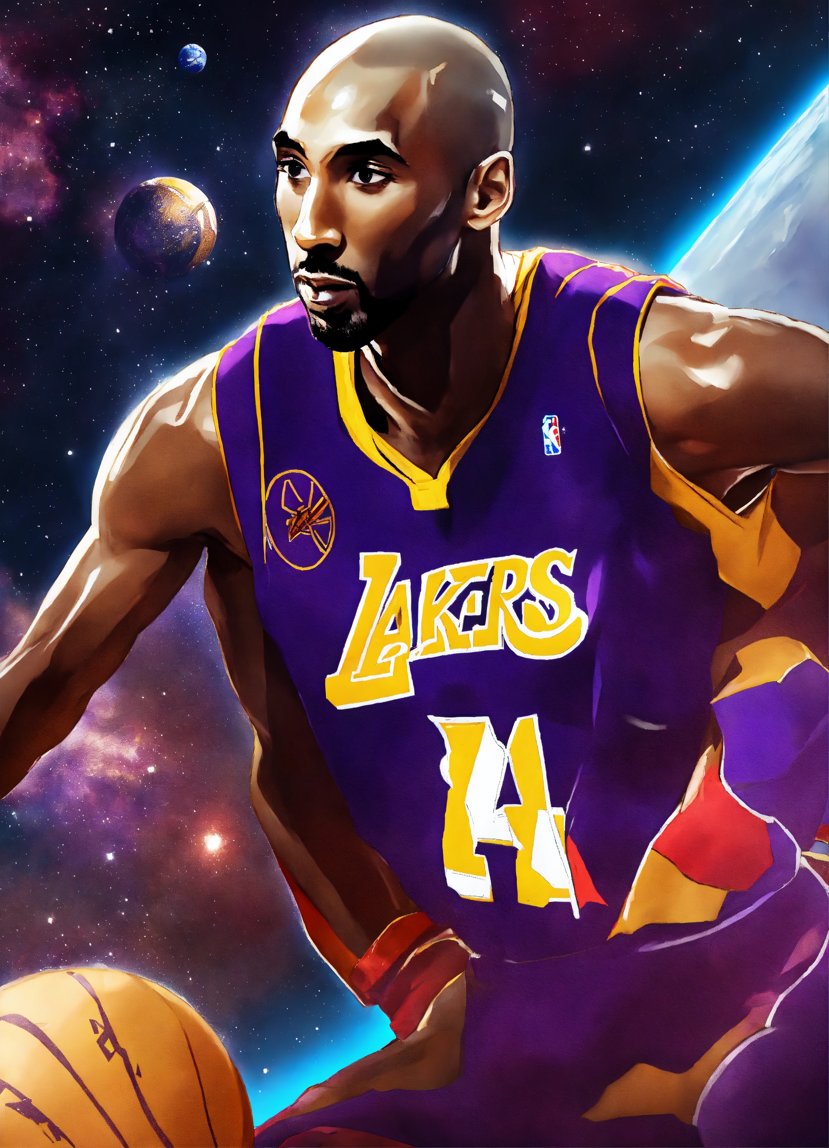 Lexica - Anime kobe bryant in space