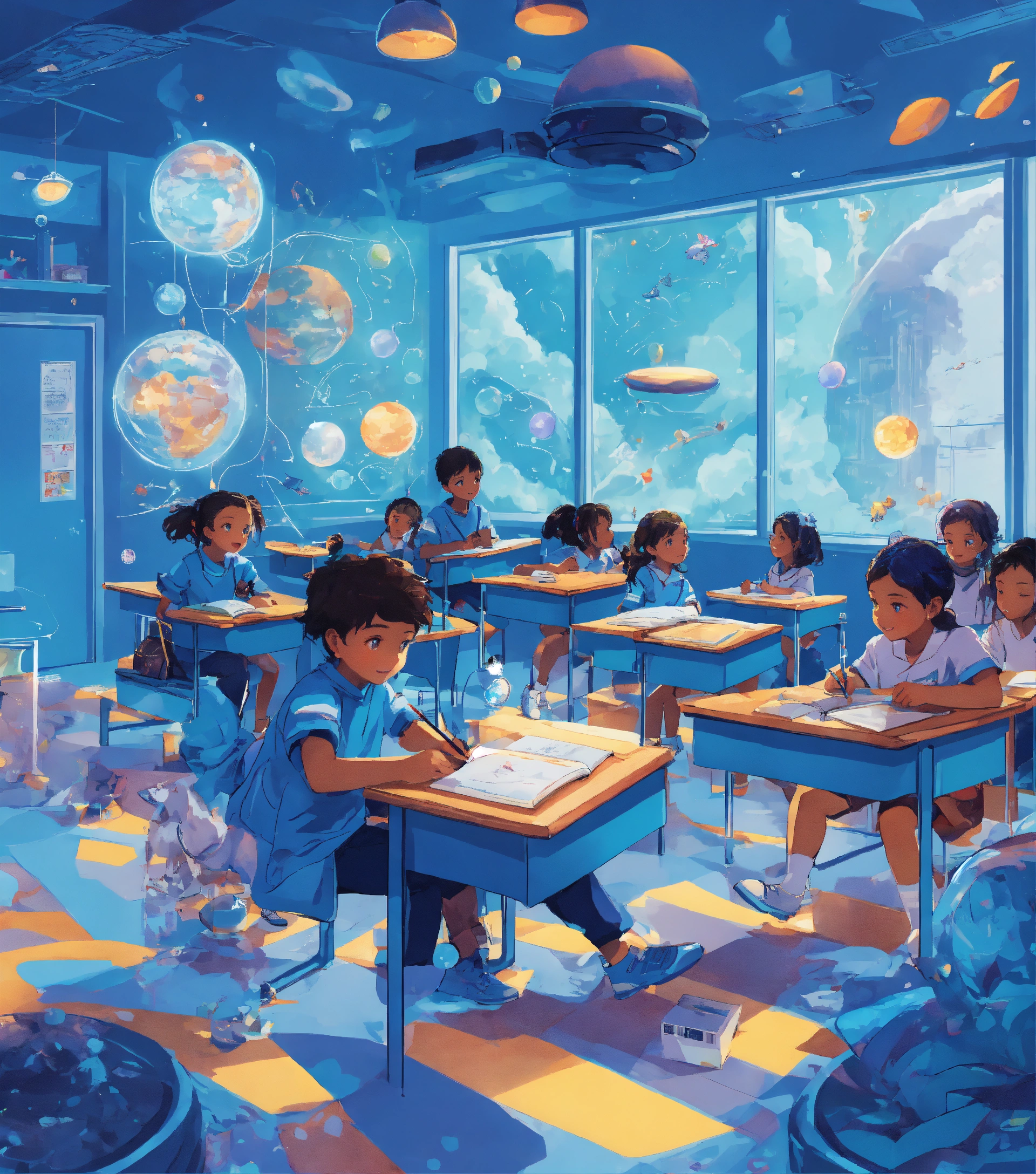 Lexica - Illustration,blue colors. future, mystic, science fiction ...