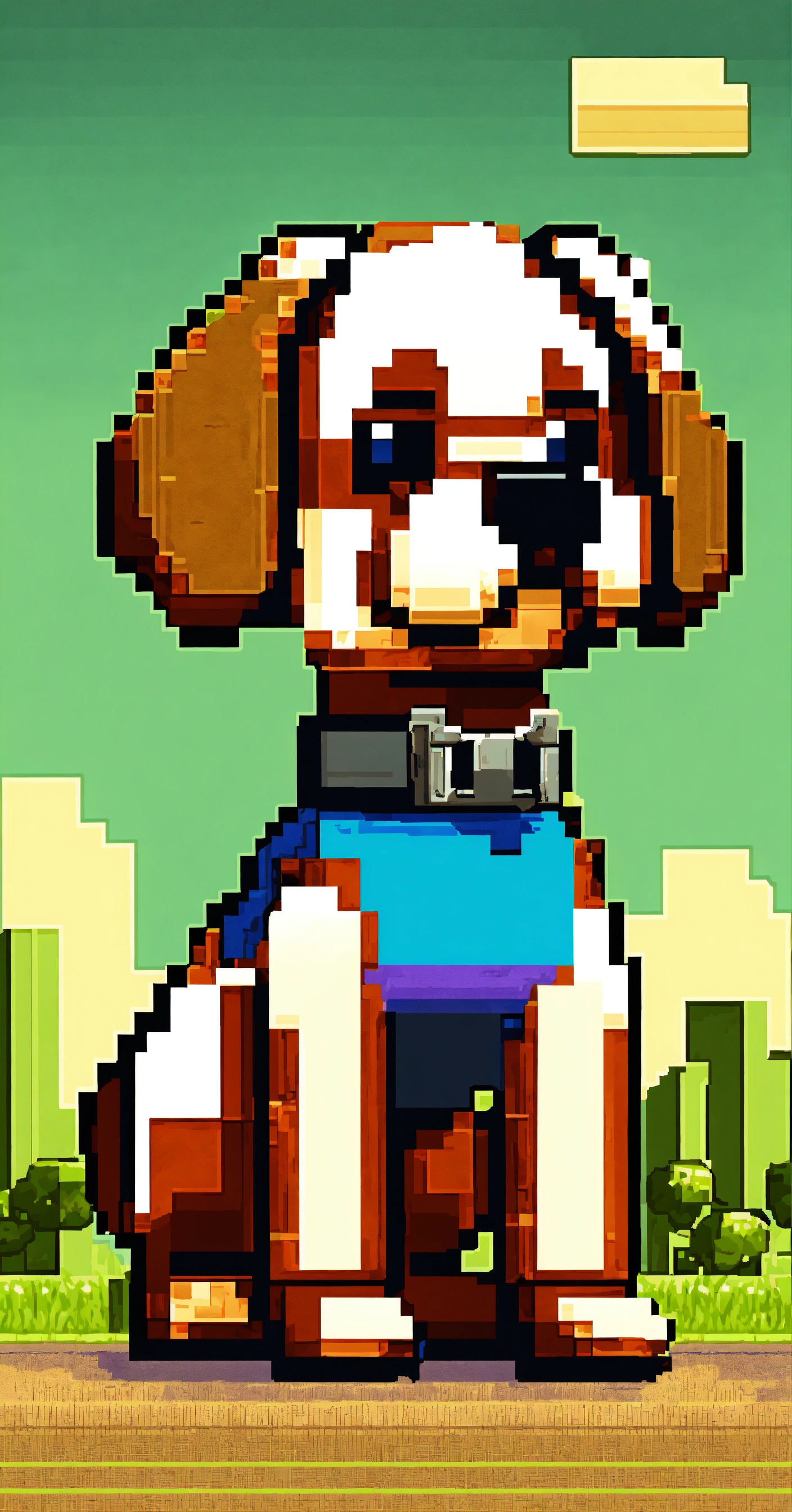 Lexica - Generate a picture of a dog a retro video game world as a ...
