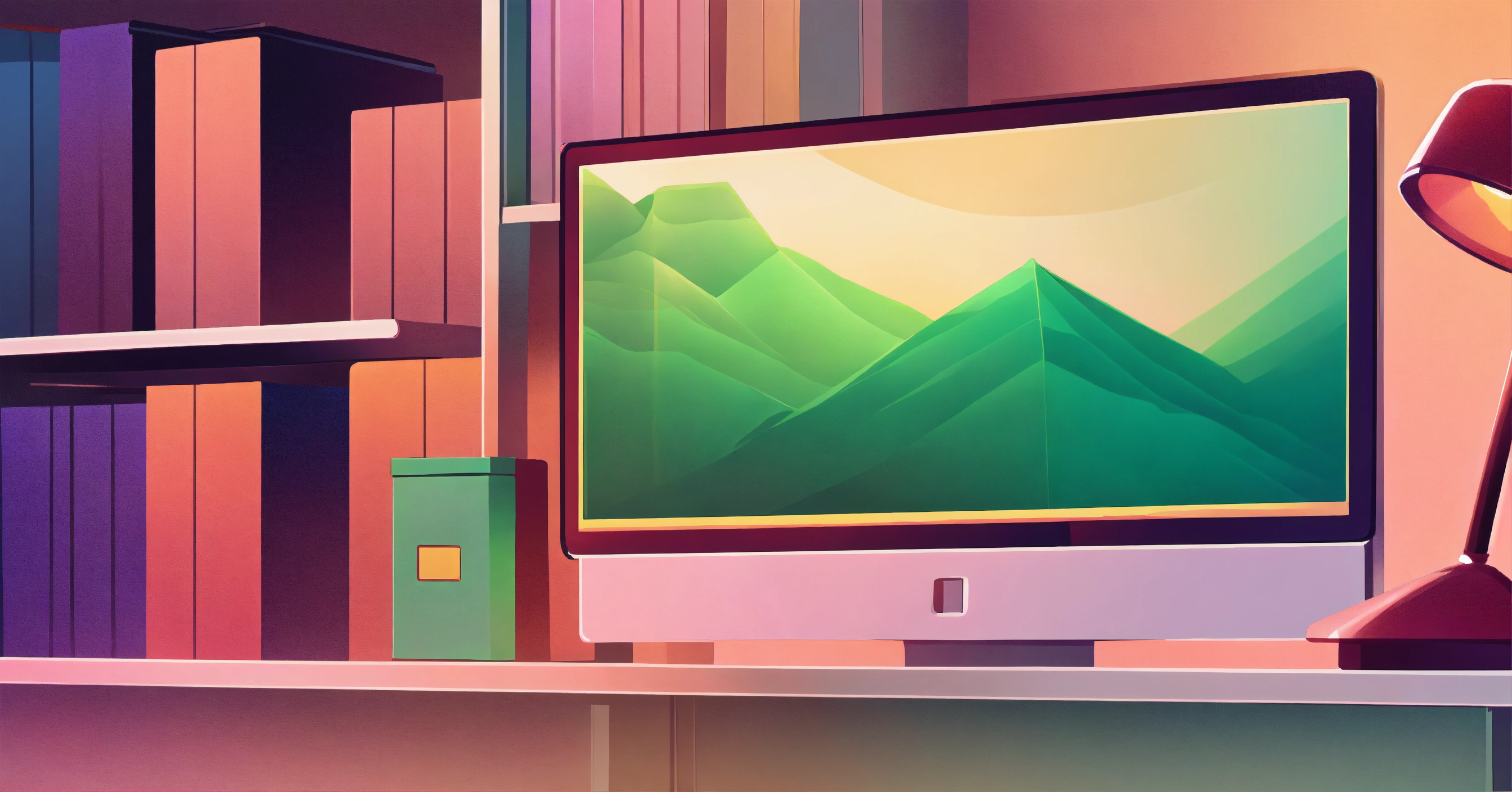 Lexica - Document files on computer. no people. simple flat gradient ...