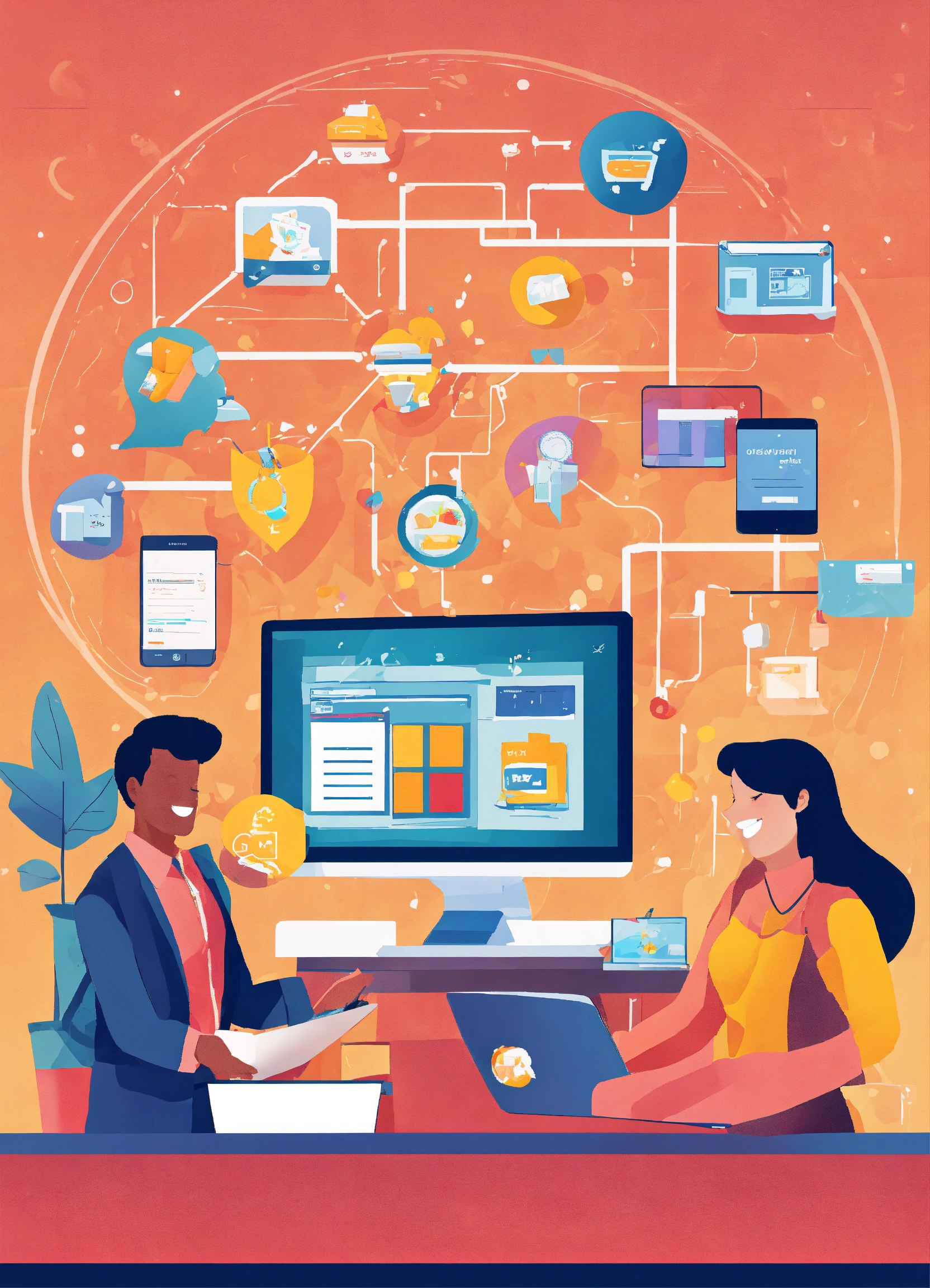 Lexica - Design an image illustrating the concept of customer-centric ...