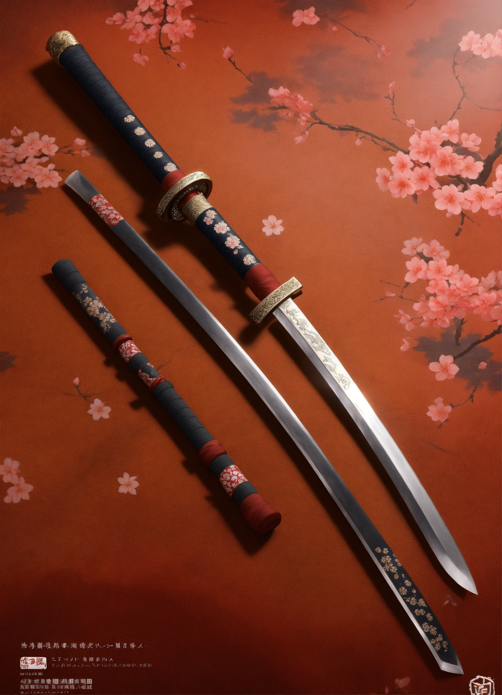 Lexica - Edo period katana, Ford Hallam Style, Kashira, Katana, cherry ...