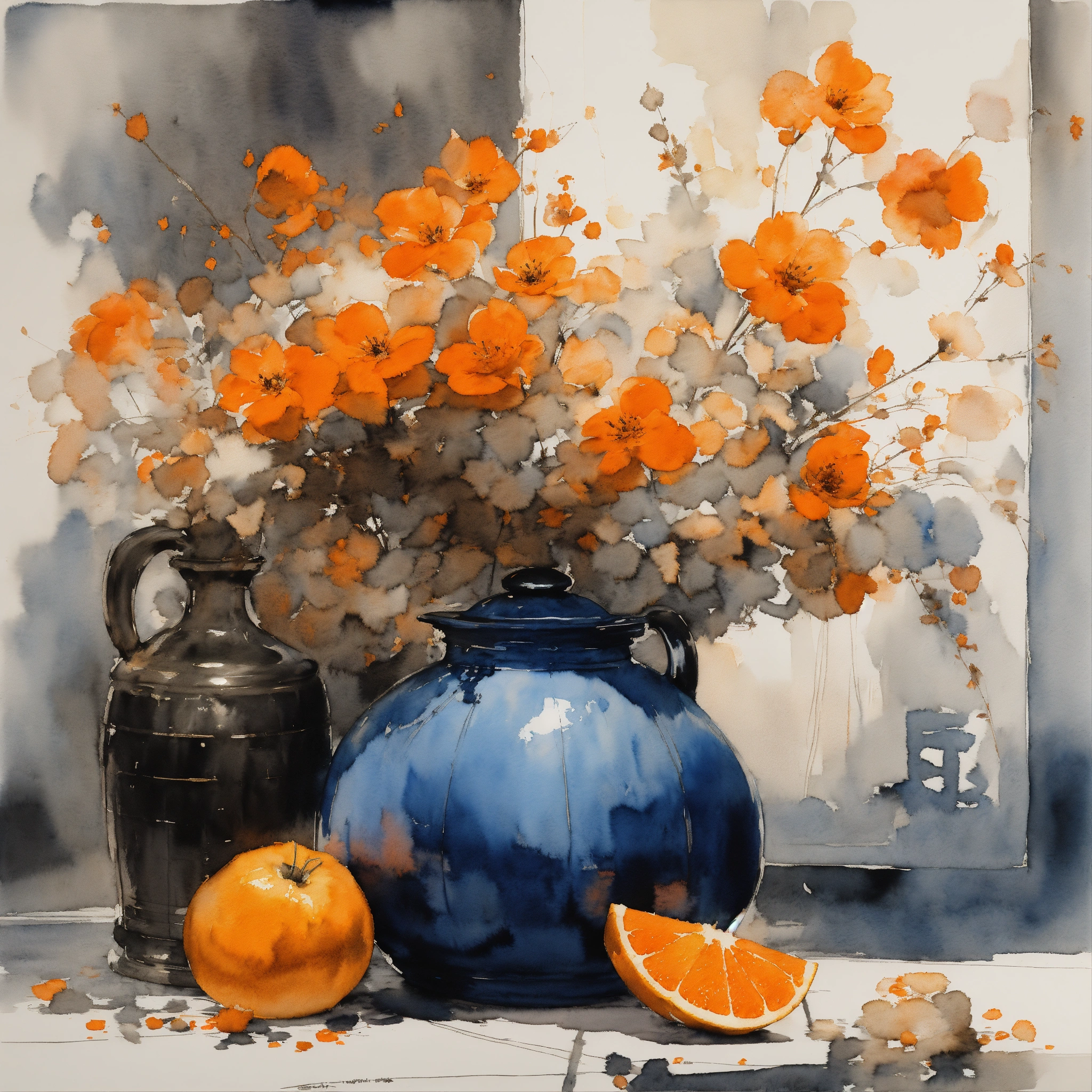 Lexica - "japanese still life Yoji Shinkawa style, Jean-baptiste Monge ...