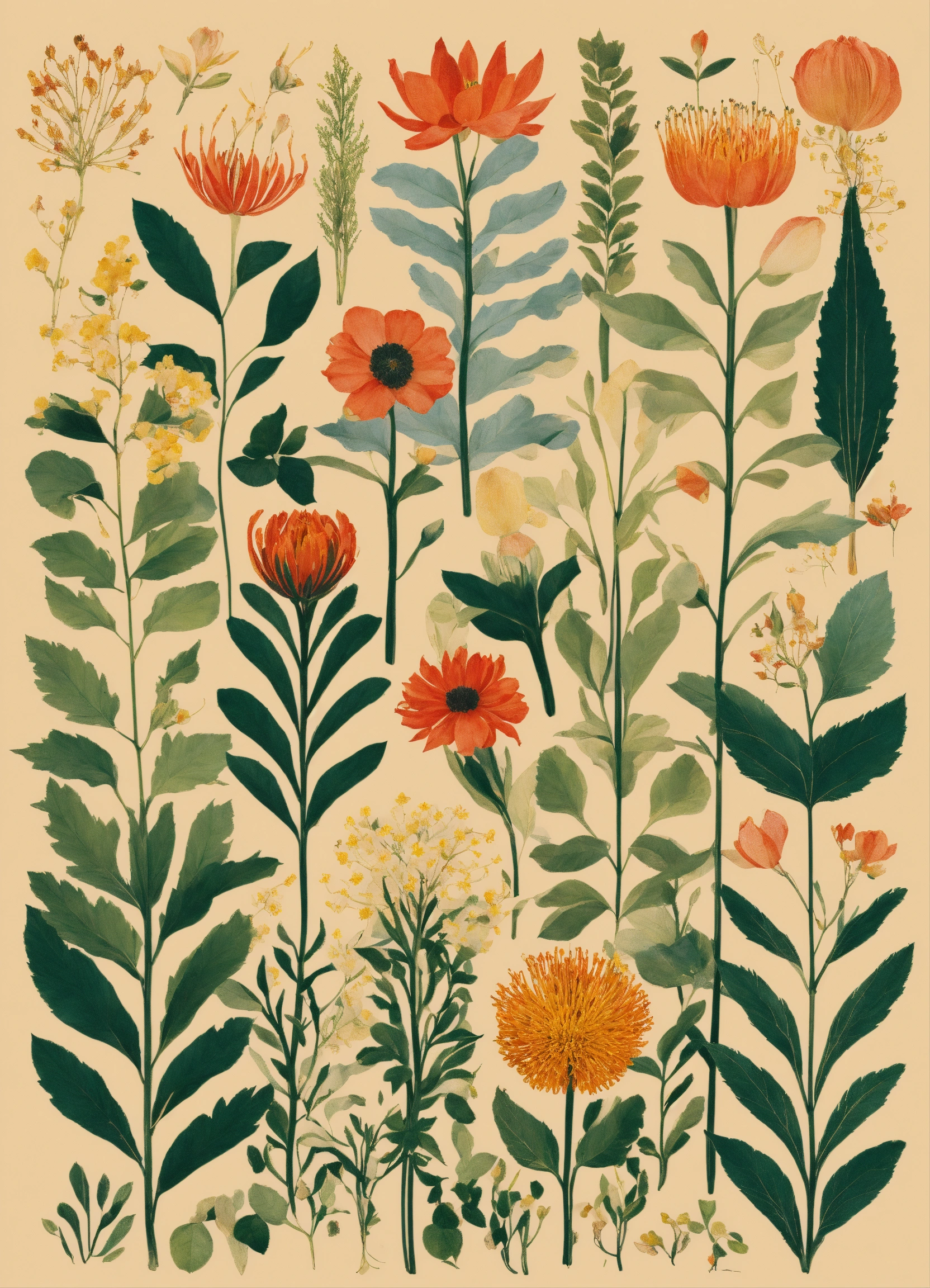 Lexica - Folk botanical graphic design