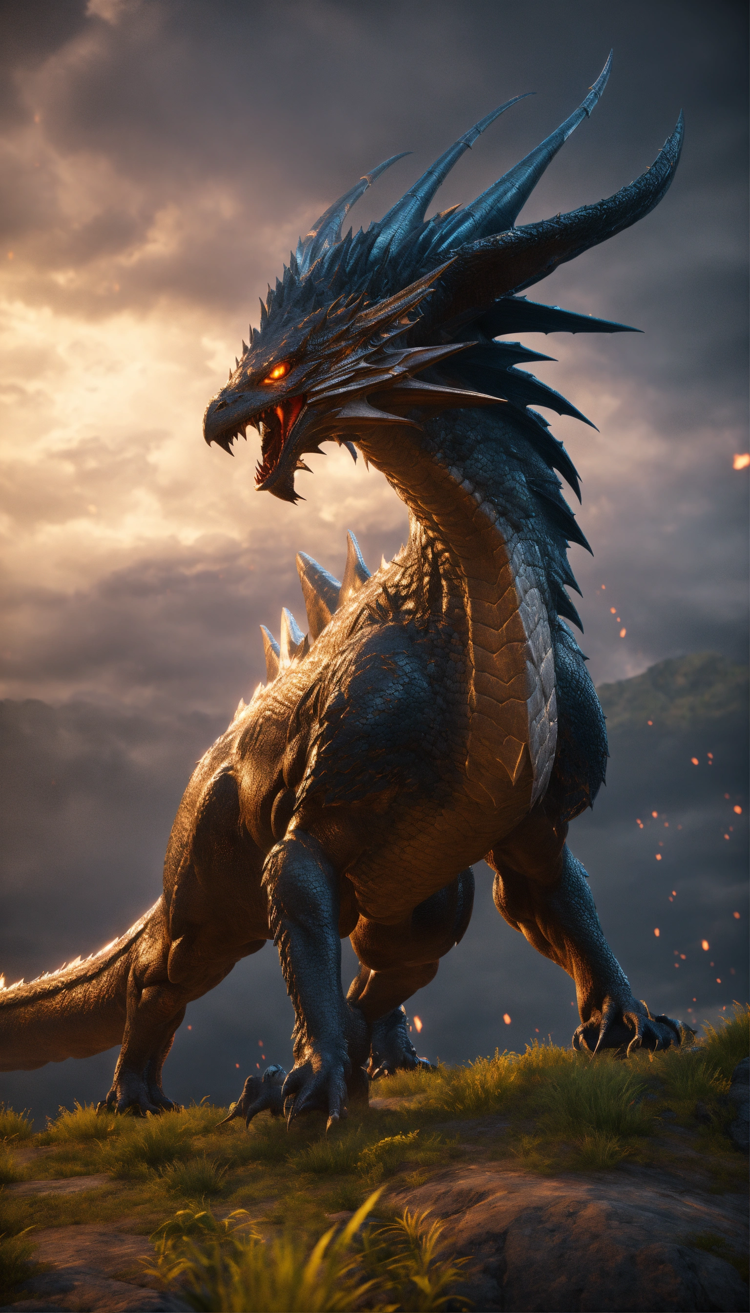 Lexica - A thunder wyvern, 8k, Unreal Engine.