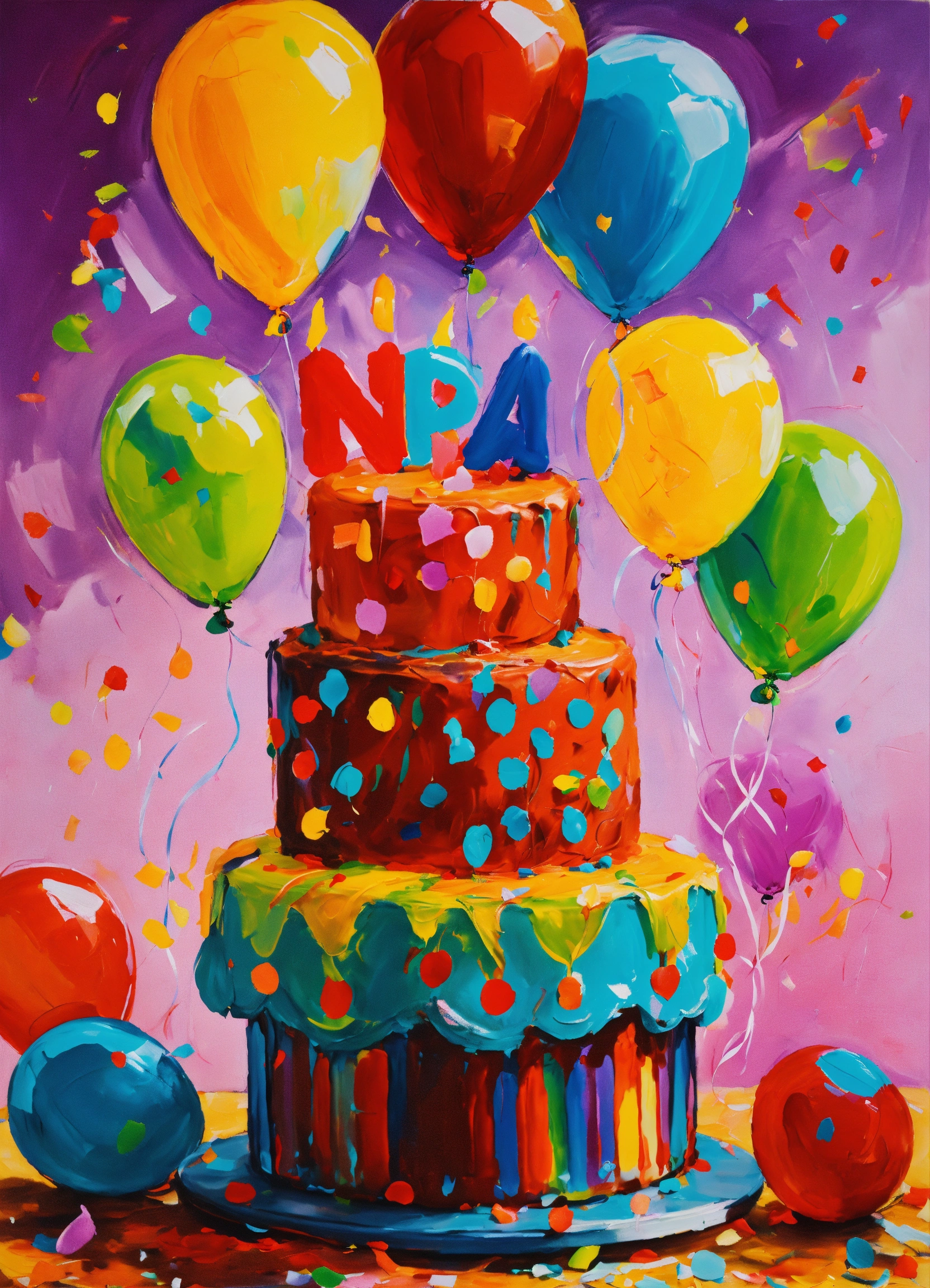 Lexica - Let's Celebrate a Neo-Expressionist Birthday A Burst of ...