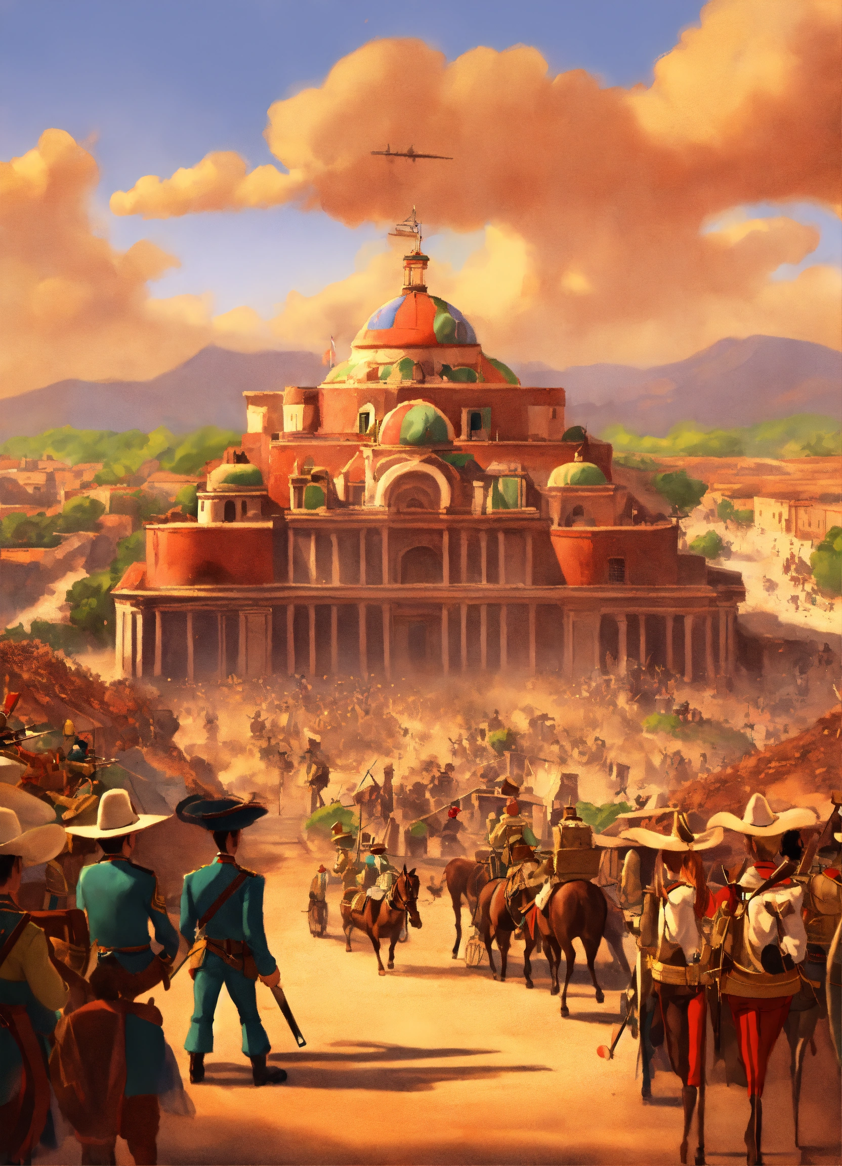 Lexica - Pixar animation of mexico war for independence, pixar style ...