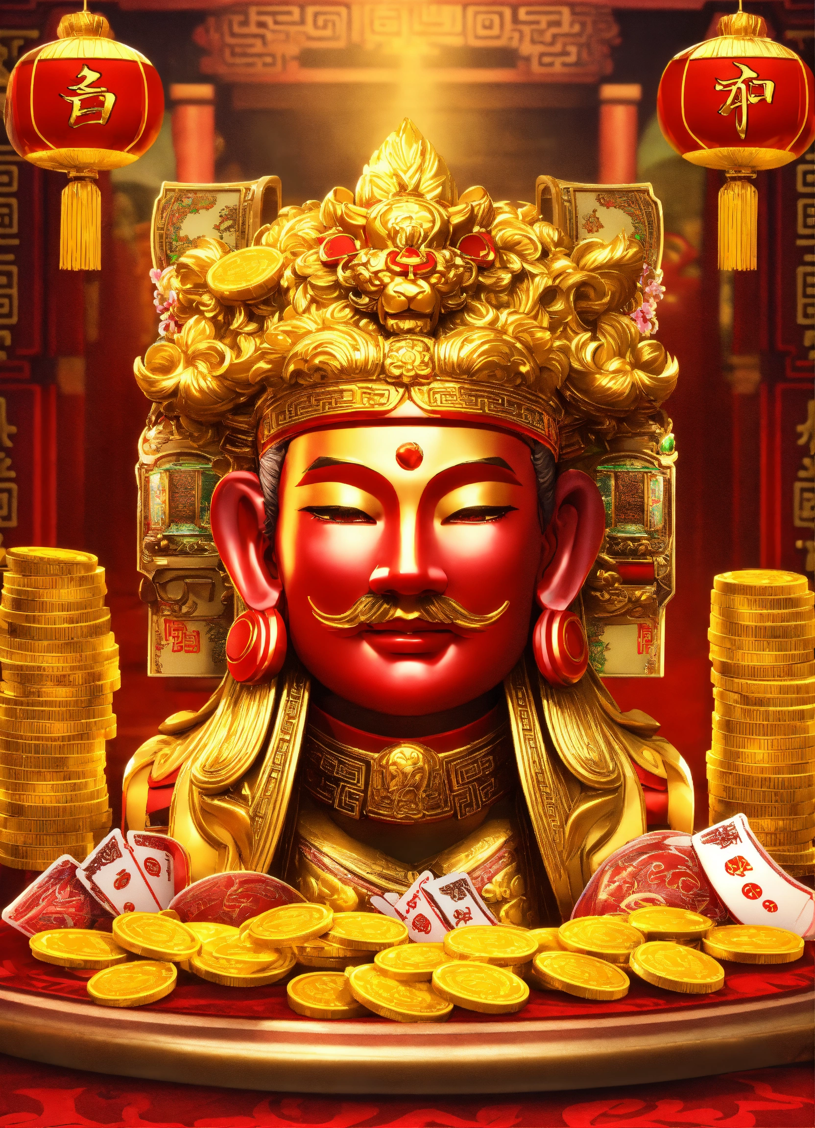 Lexica - 3D god of wealth (Chinese) slot machine game realistic money