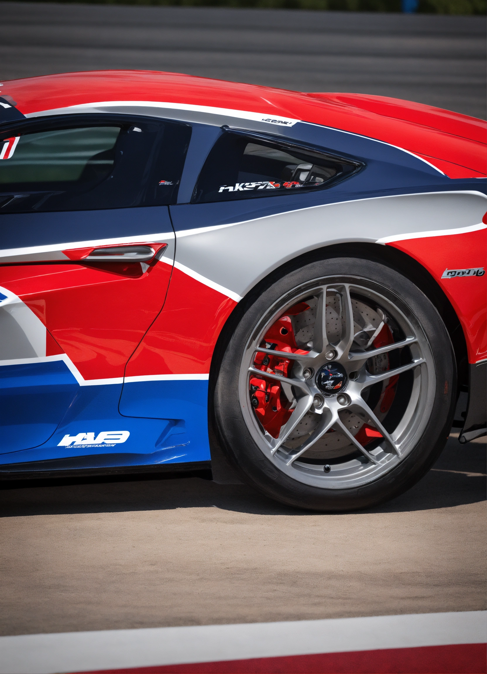 Lexica - Car badge access sticker for motorsports venue, red, white and ...