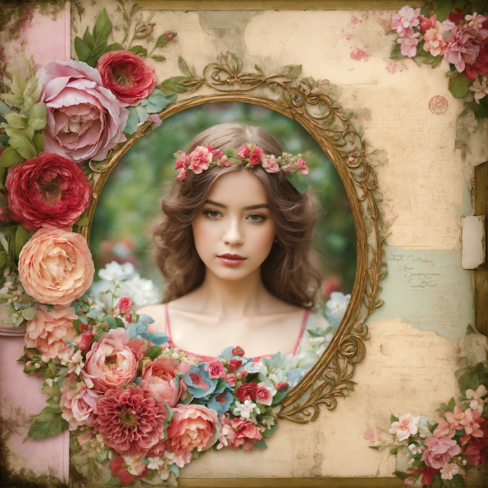 Lexica - Shabby Floral Girls Folio