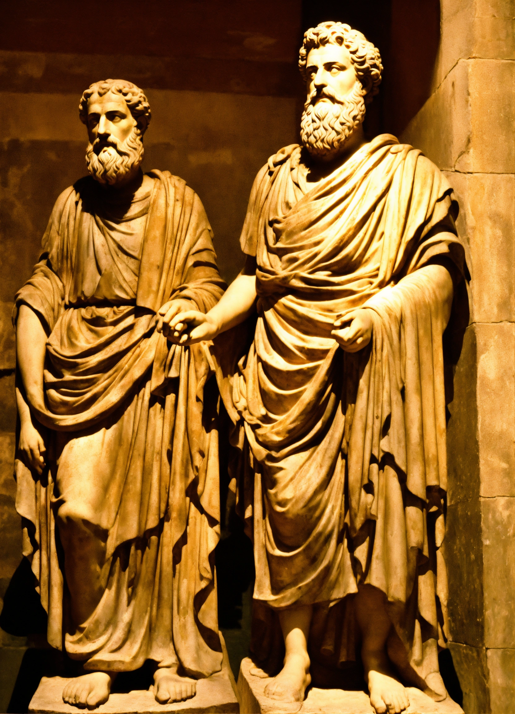 Lexica - PLEASE TAKE FOR ME A PHOTO OF THE 4 GREAT STOICS, ZENON OF ...