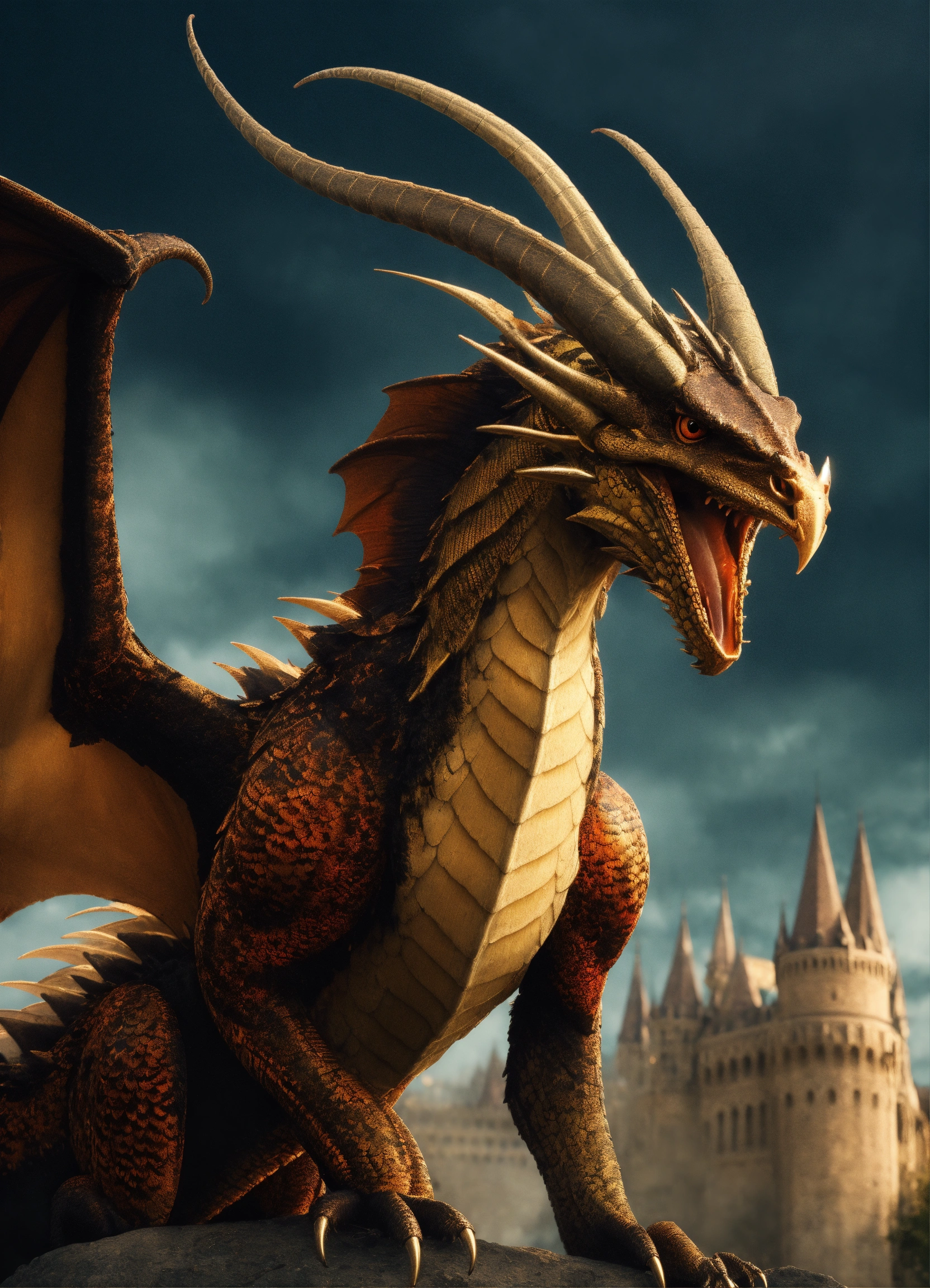Lexica - Hungarian Horntail de face