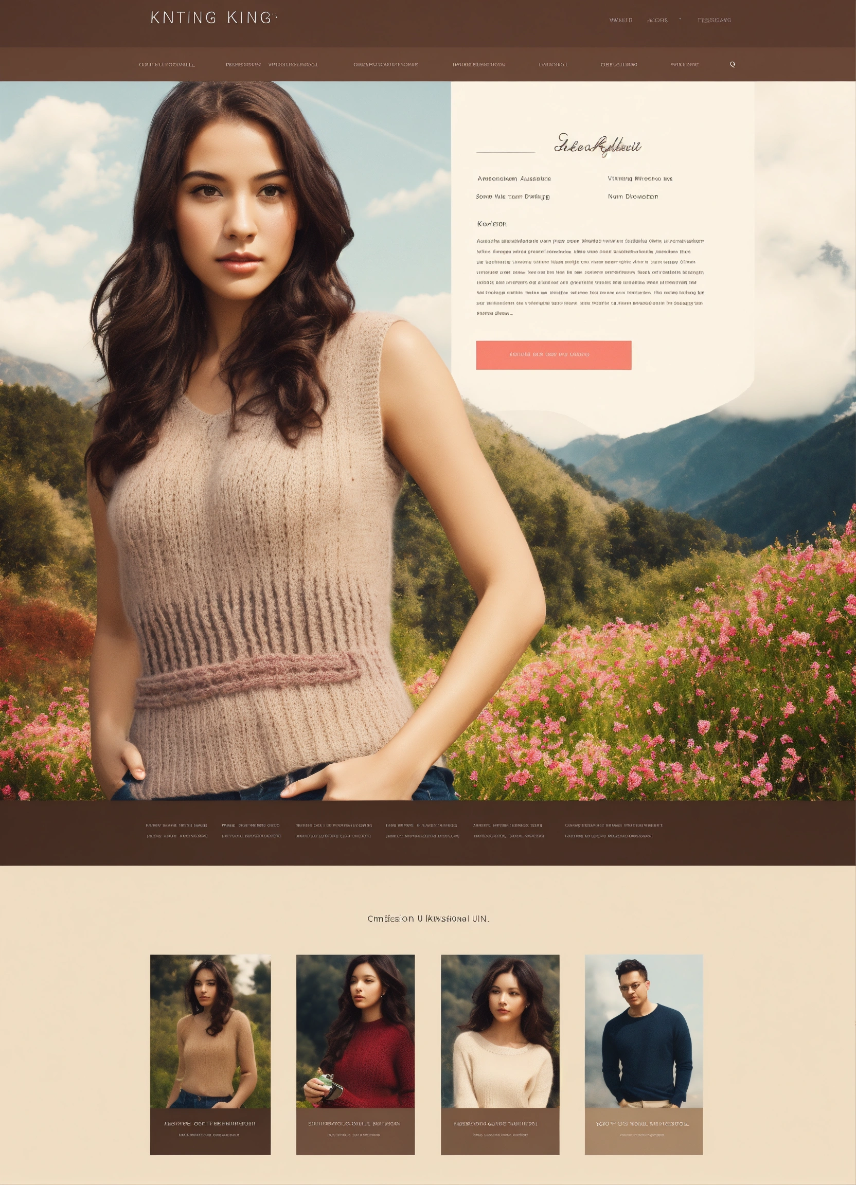 Lexica - Portfolio website for knitting ui design sophisticated, modern ...
