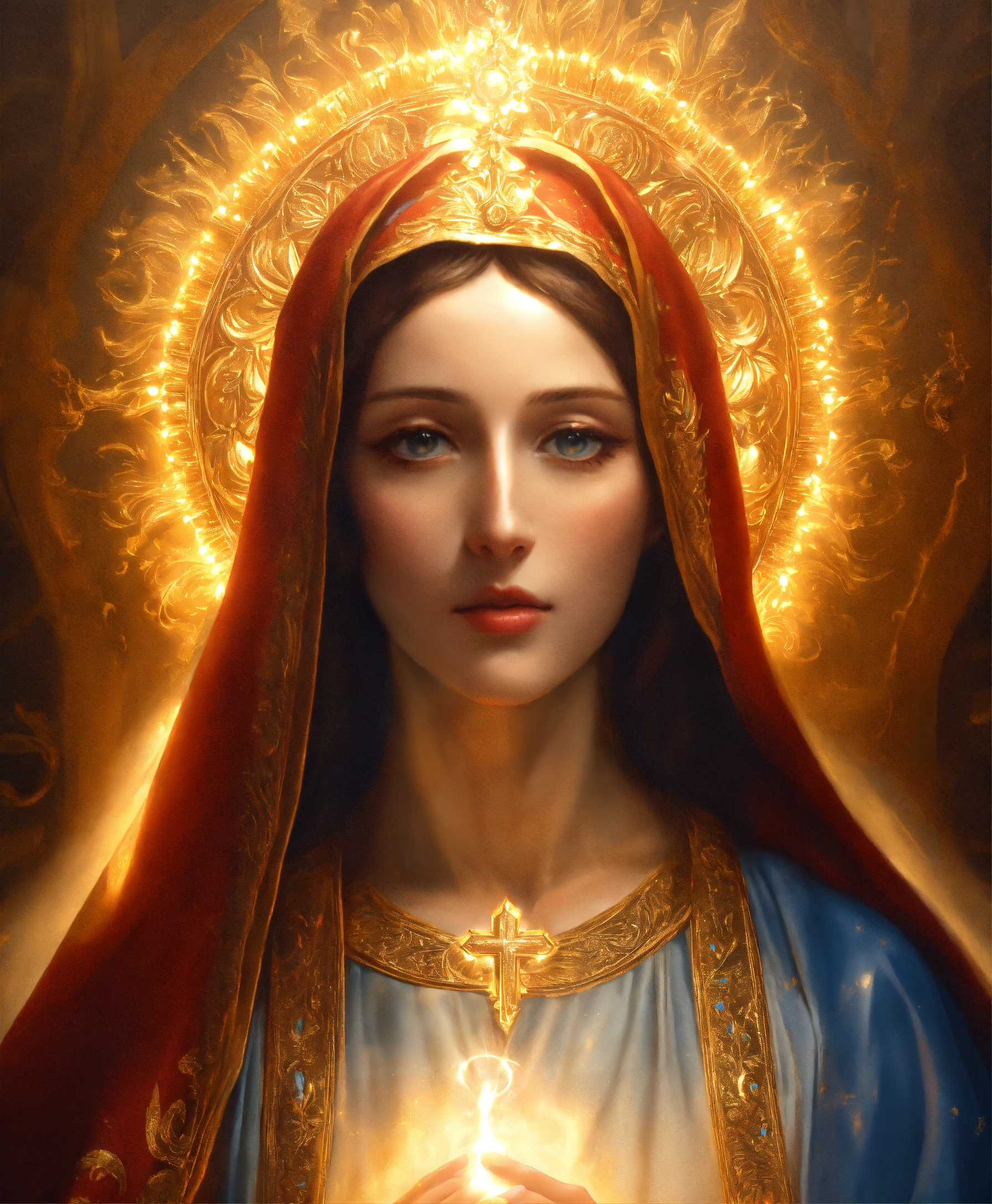 Lexica - Glorious portrait of the VIRGIN MARY. full of light. epic ...