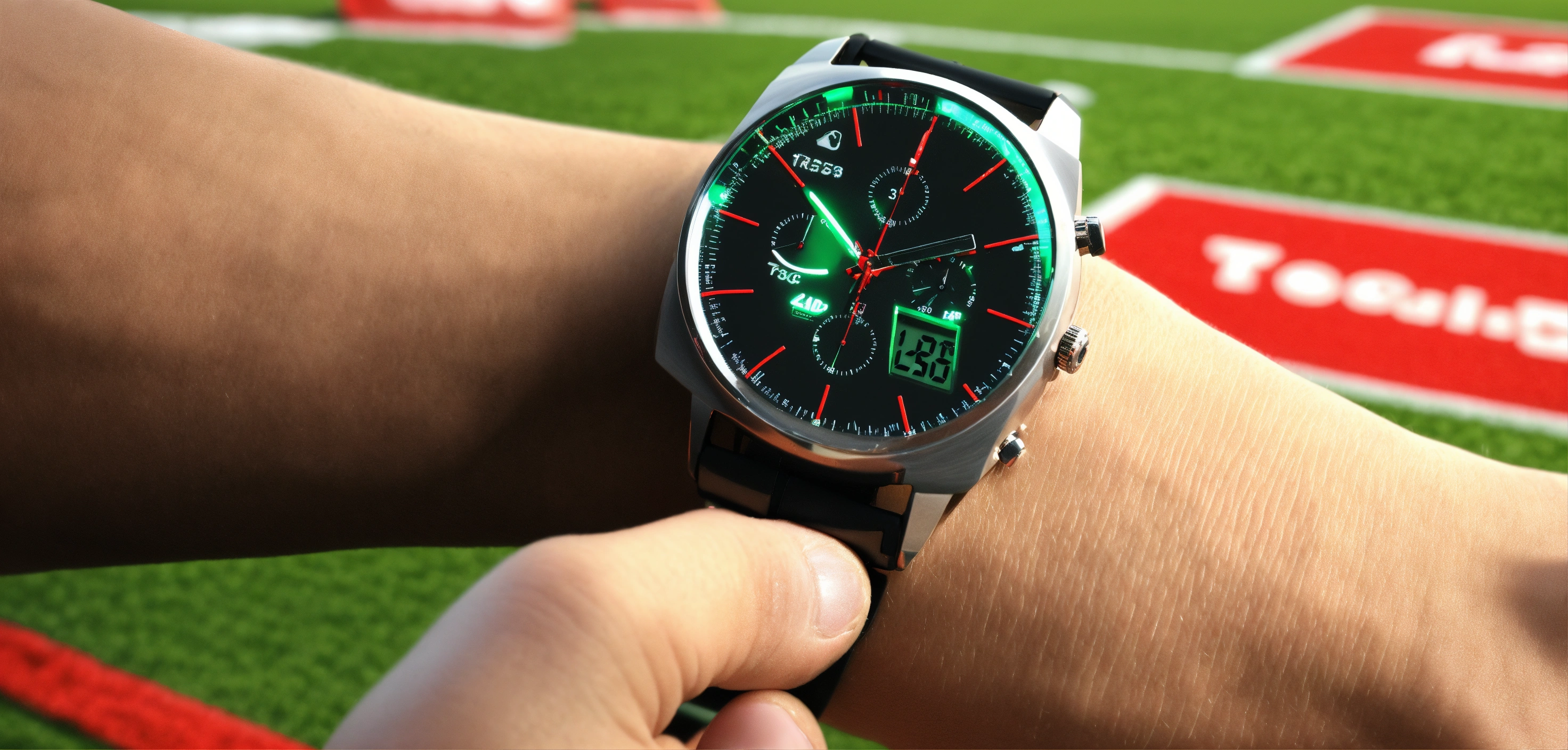 Lexica - Digital watch on the wrist of a football referee during the ...