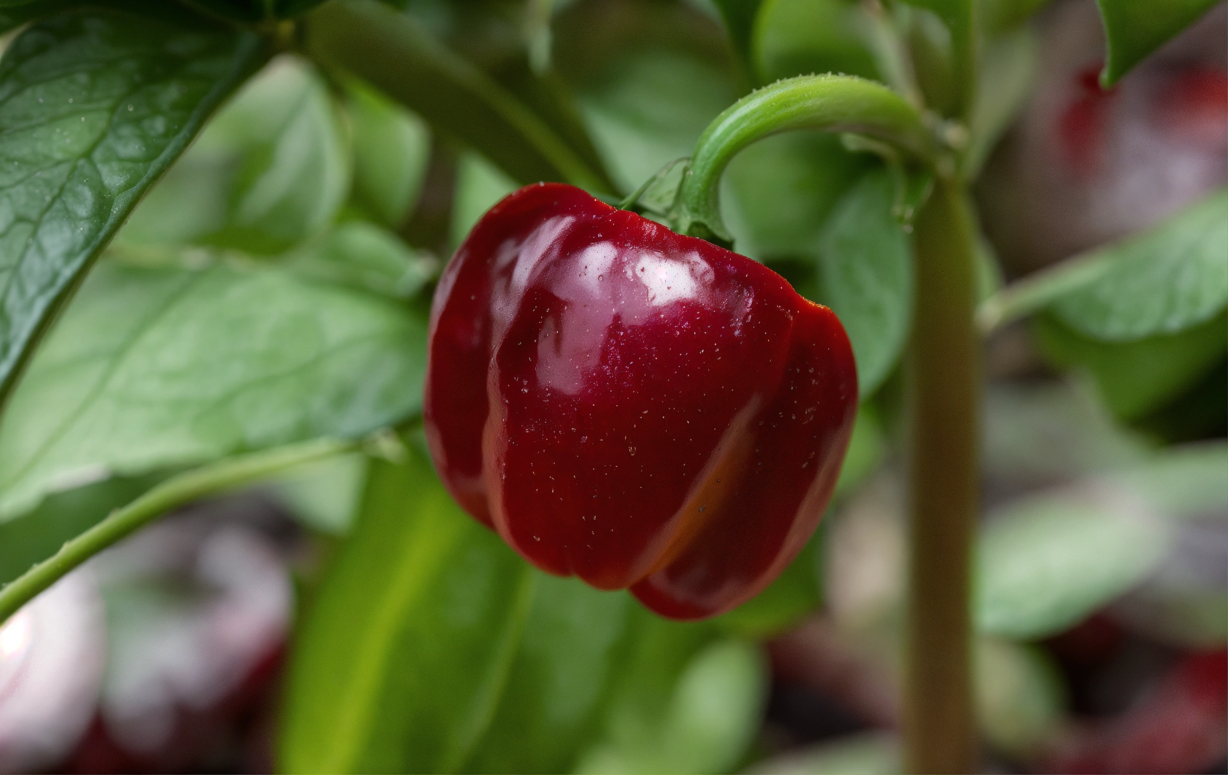 Lexica - Macro shot of chili pepper "red cherry"